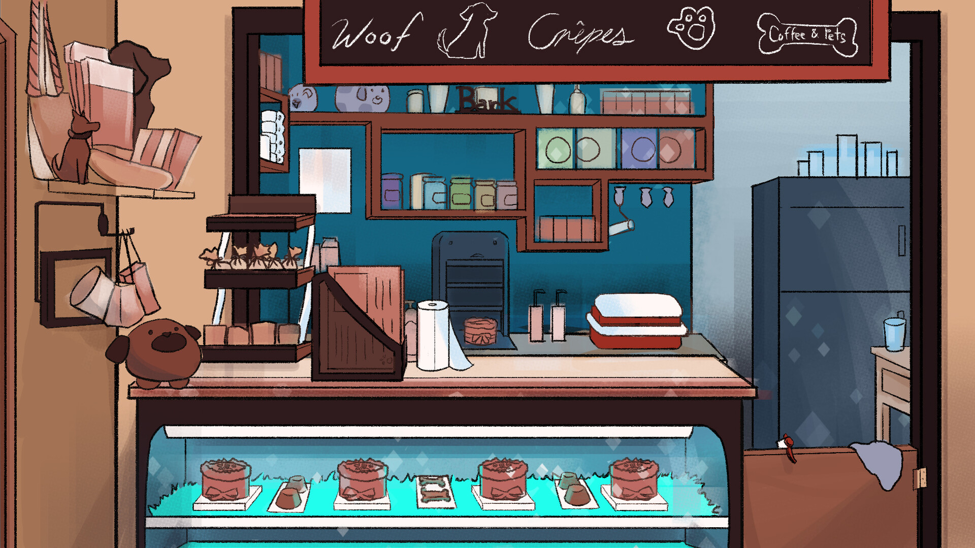 ArtStation - Dog café