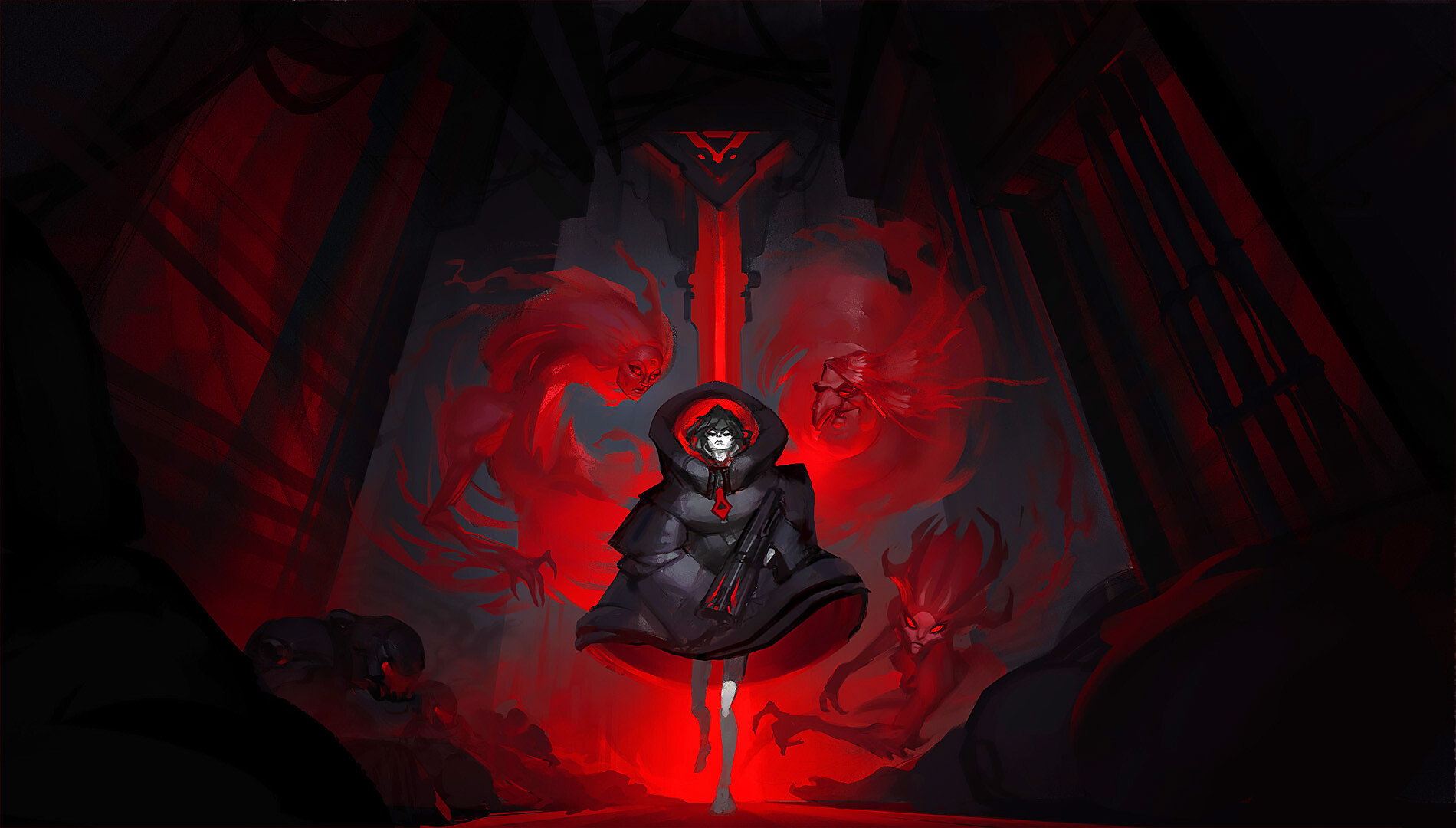 ArtStation - Cybel - Title Screen Illustration