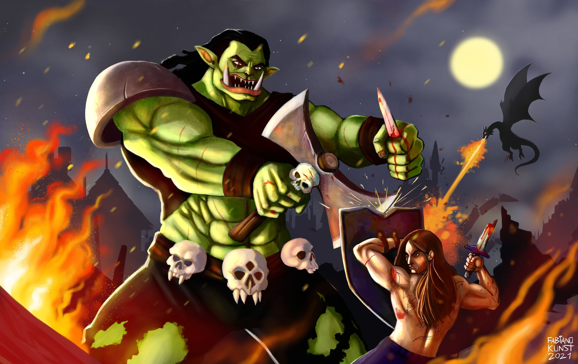 ArtStation - Orc vc Human