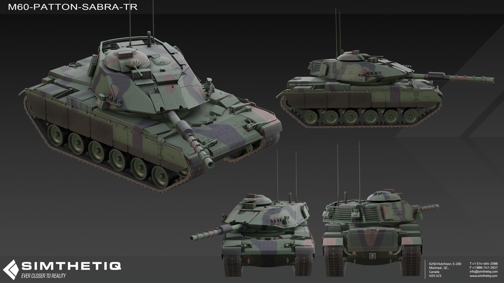 Etienne Boisvert - (R&D) Automatic Texturing : M60-PATTON-SABRA-TR