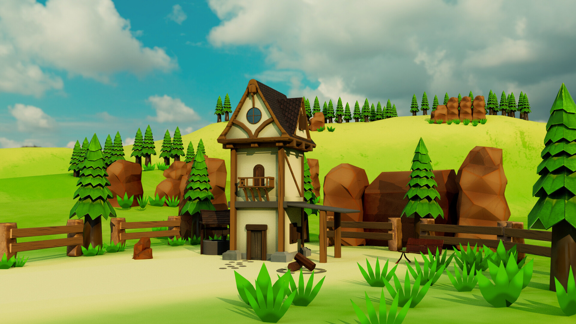 ArtStation - Low Poly 3D Environment