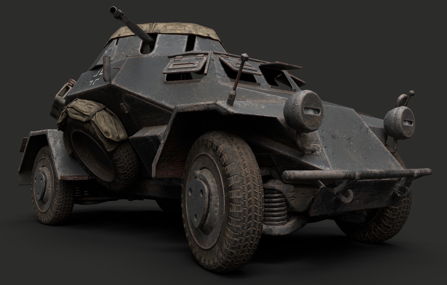 ArtStation - Sd.Kfz. 222 (Series 1/2) w. 2cm KwK 30