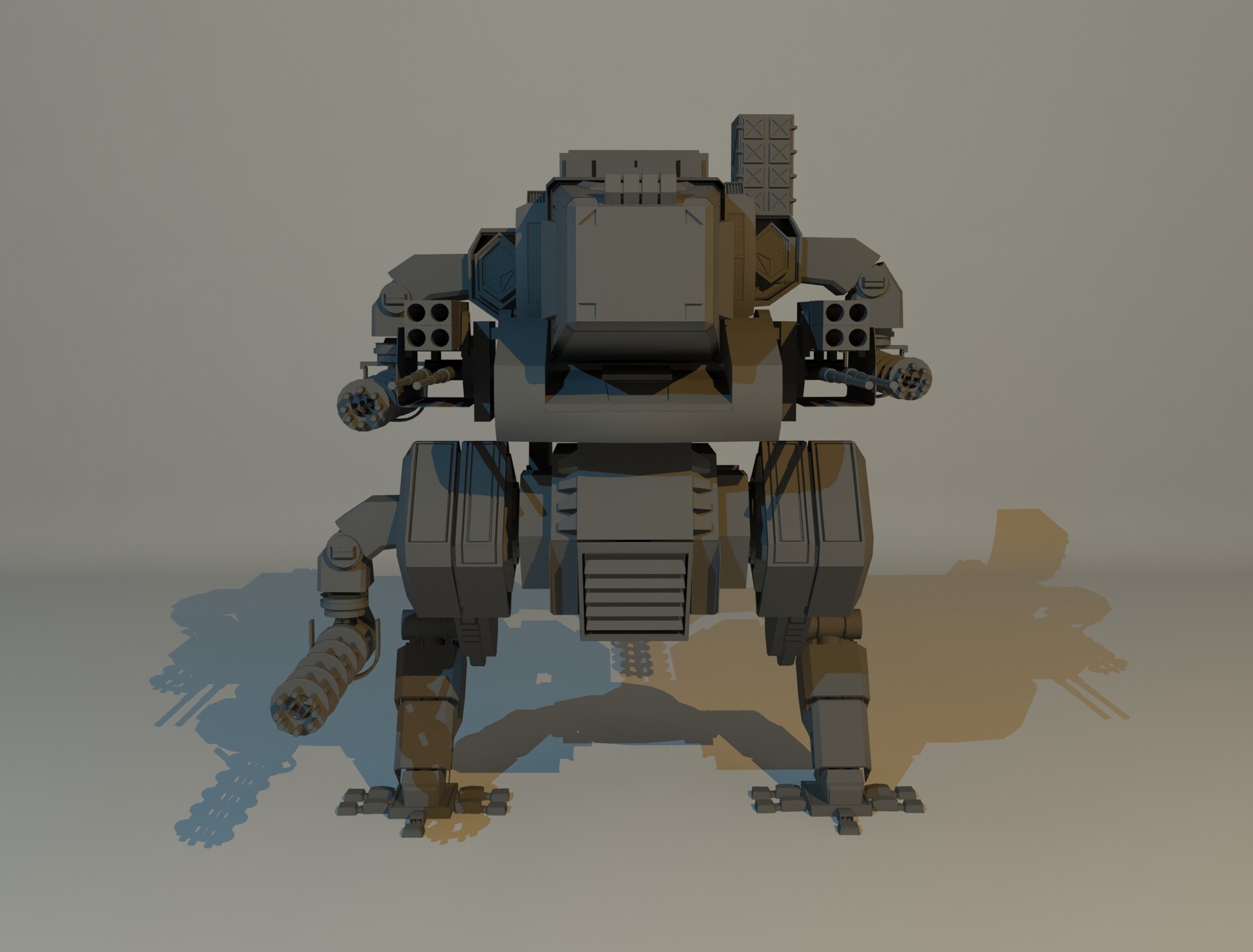 ArtStation - Mech robot modeling