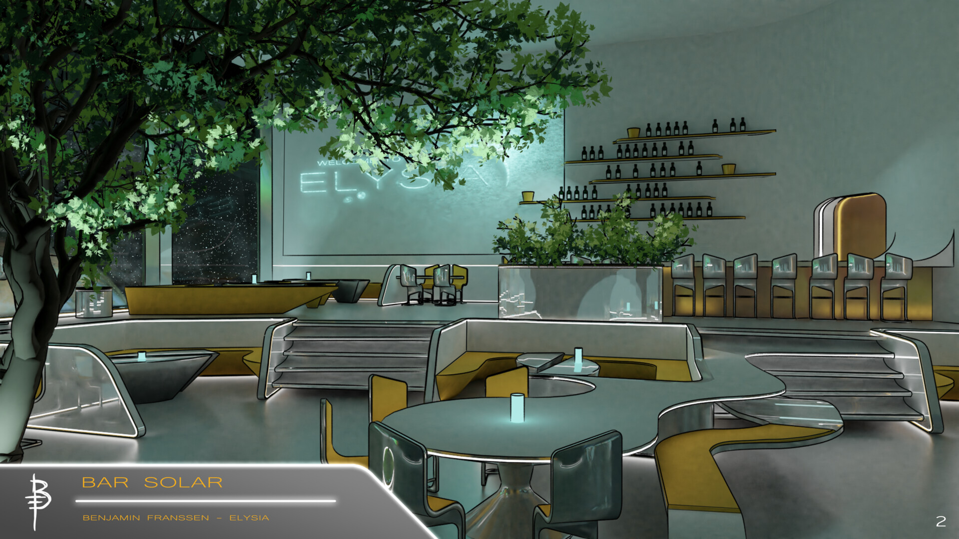 ArtStation - Elysia - Bar Solar