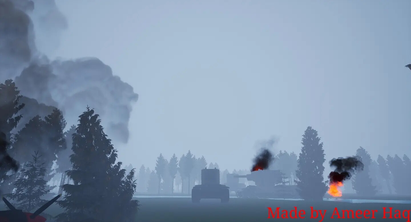 ArtStation - Pinestone battlefield World war II concept level