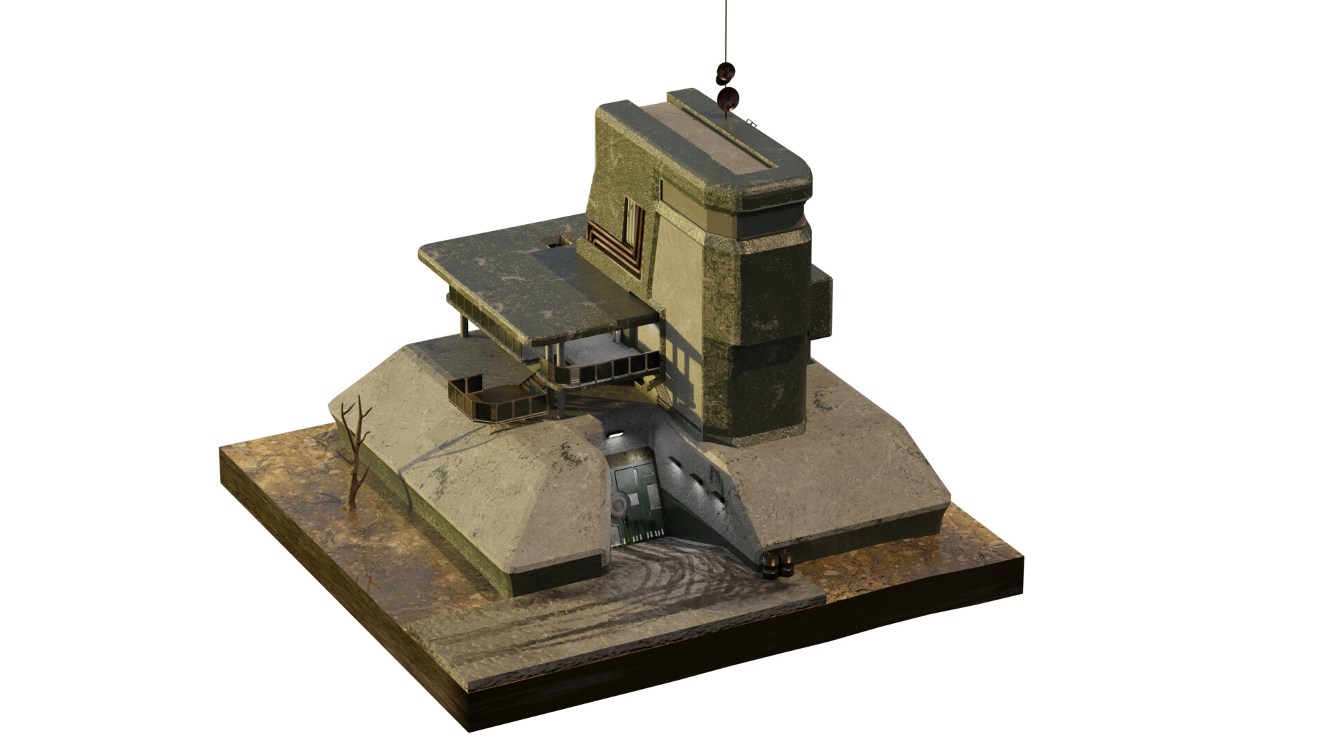 ArtStation - Bunker concept 3D model game friendly