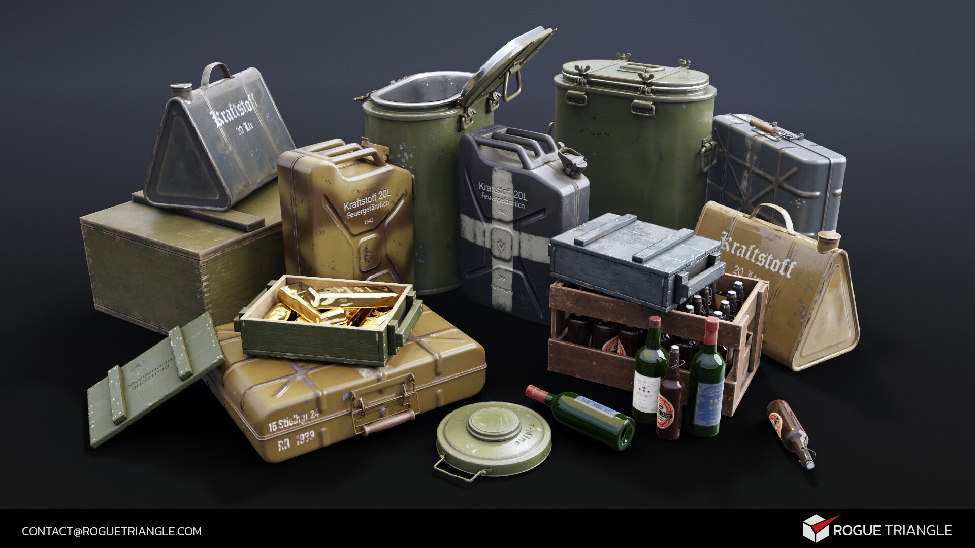 ArtStation - WWII_Asset_Bundle #1