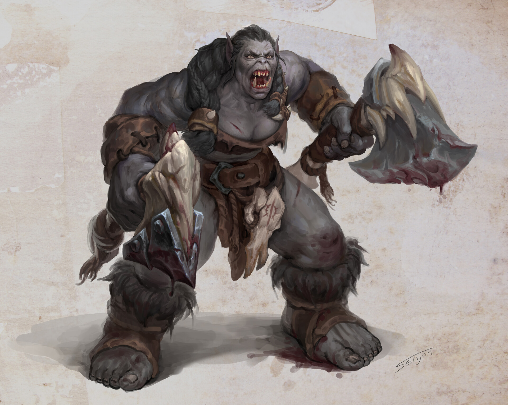 ArtStation - Orc female