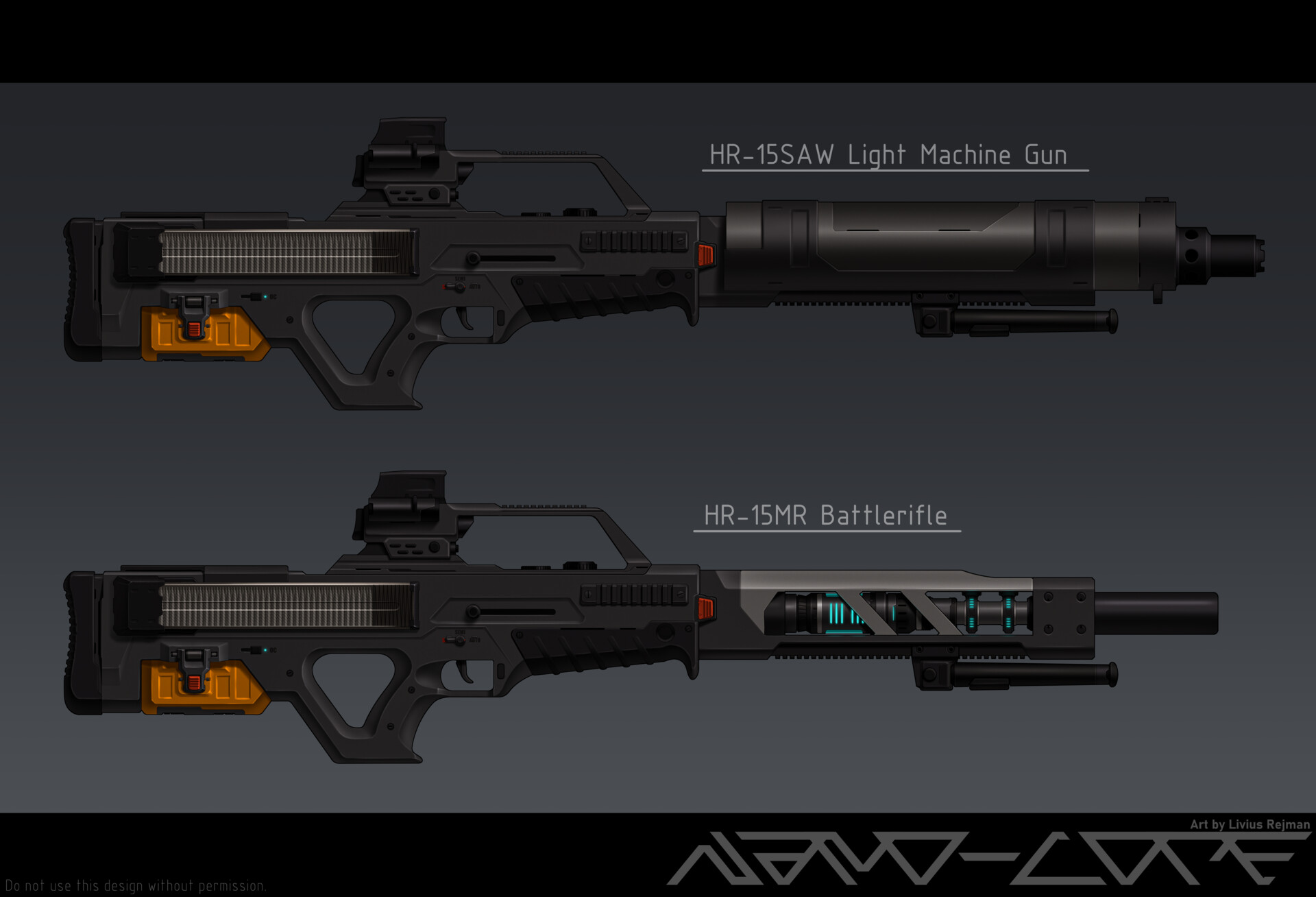 ArtStation - Heldora HR-15 Coilrifle