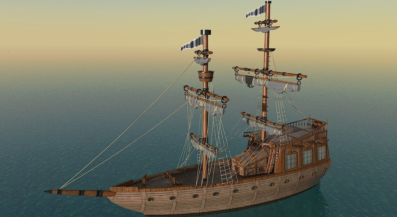 ArtStation - 3D Model Sketch - Here Comes The Ship