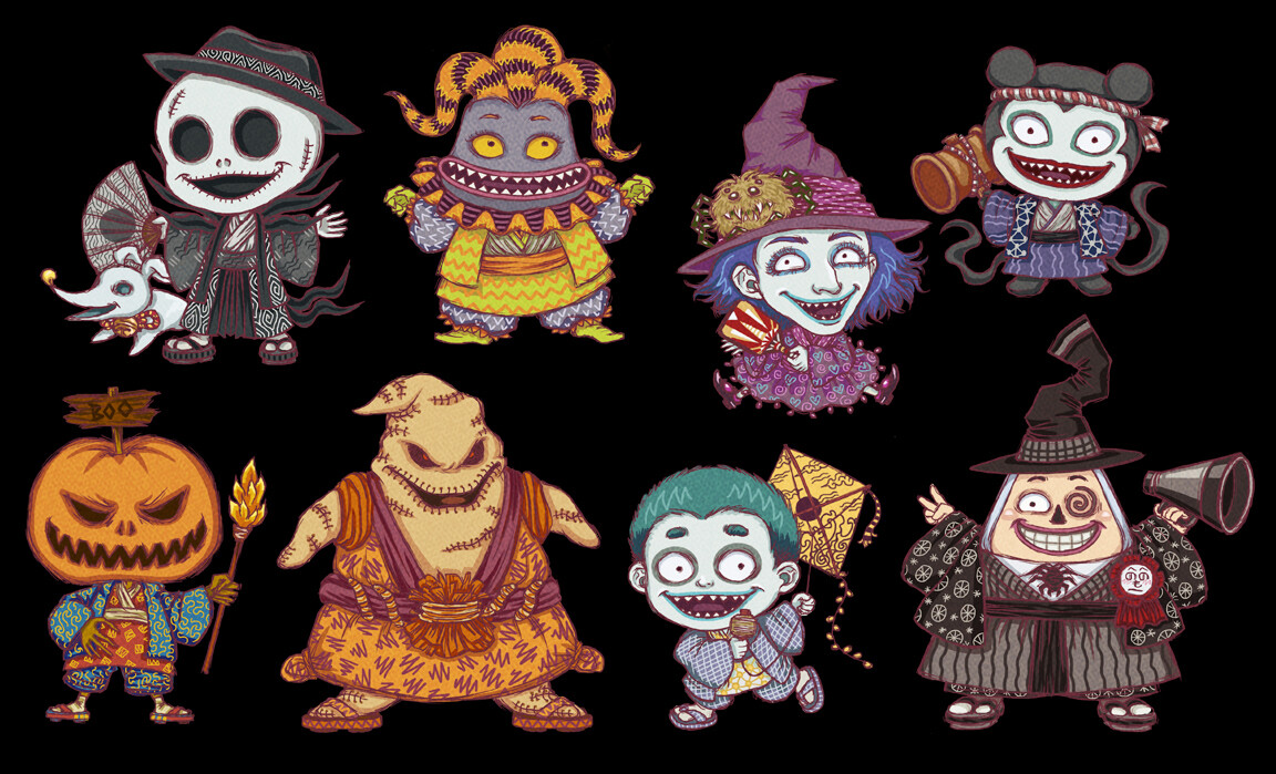 ArtStation - The Nightmare Before Christmas Fan Art Sticker Set