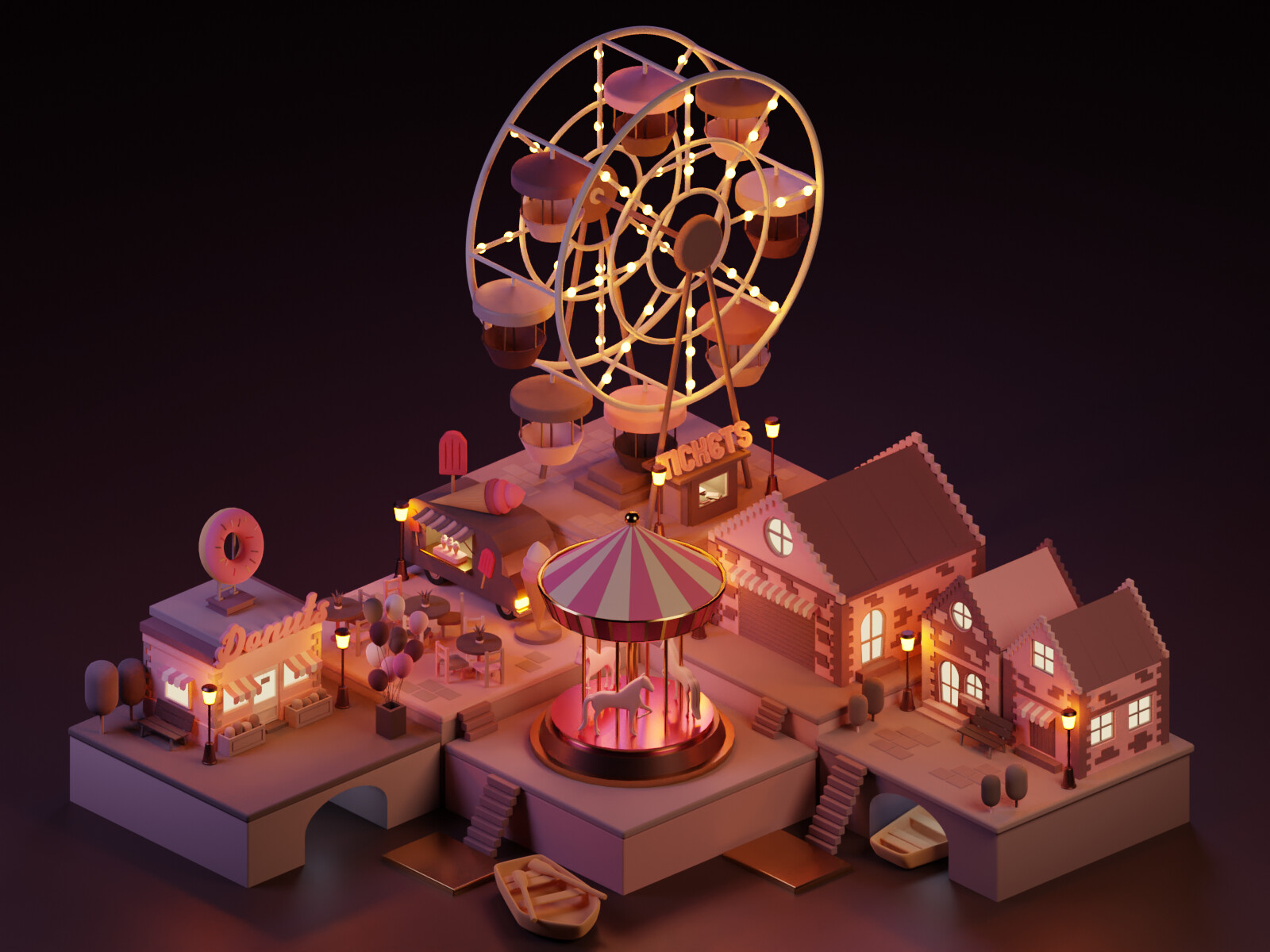 ArtStation - Cute city