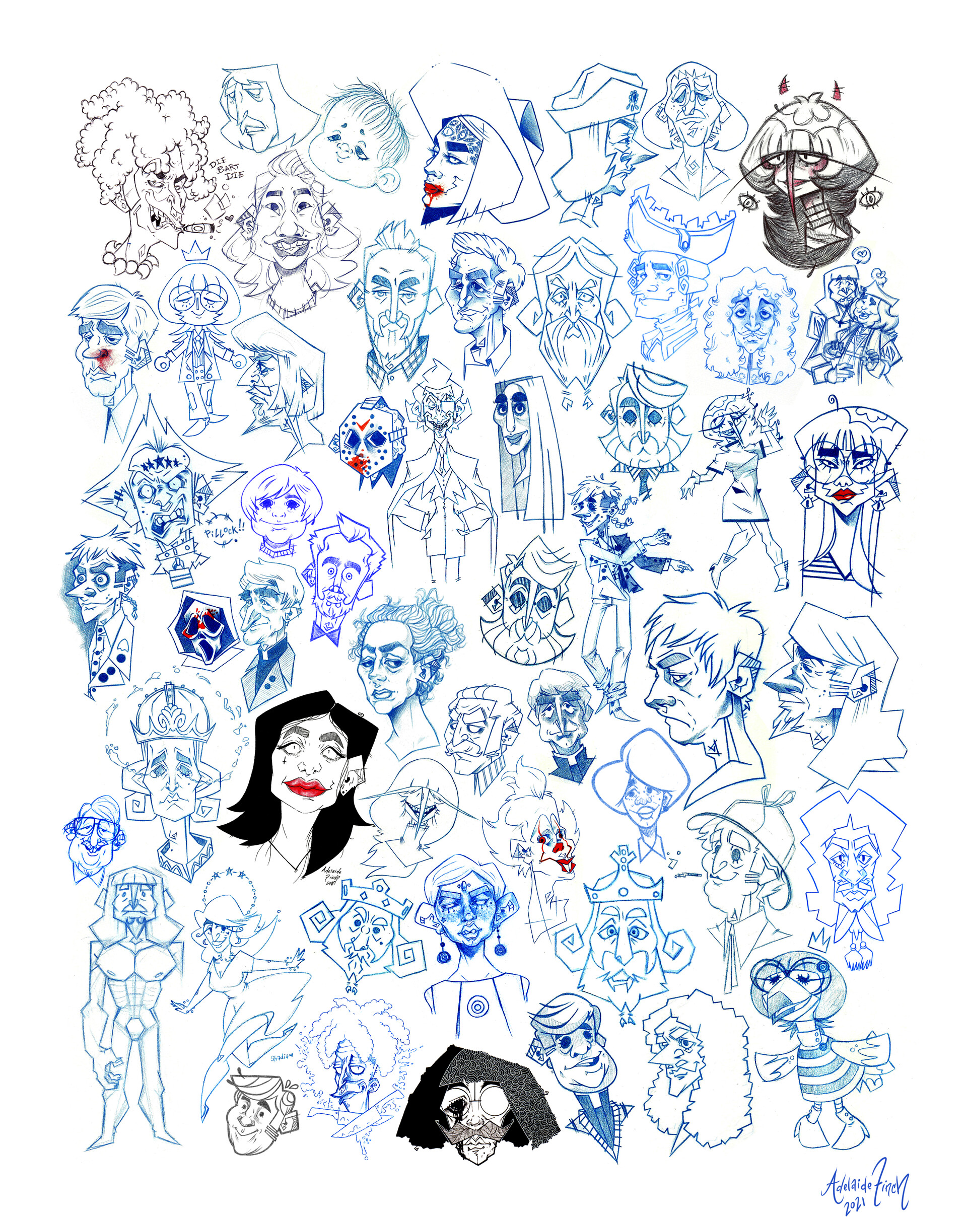 ArtStation - Gaggle of Faces