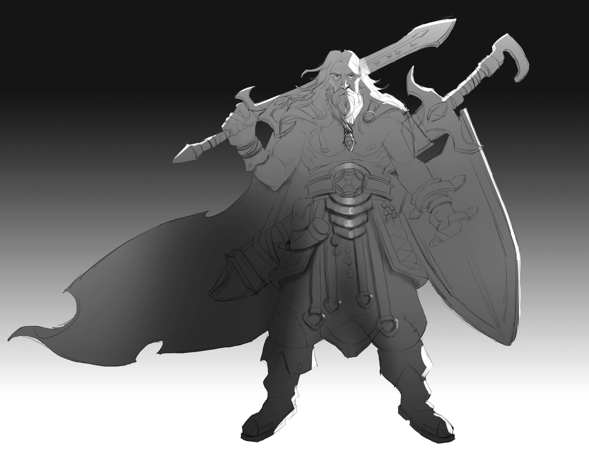 ArtStation - Alone warrior