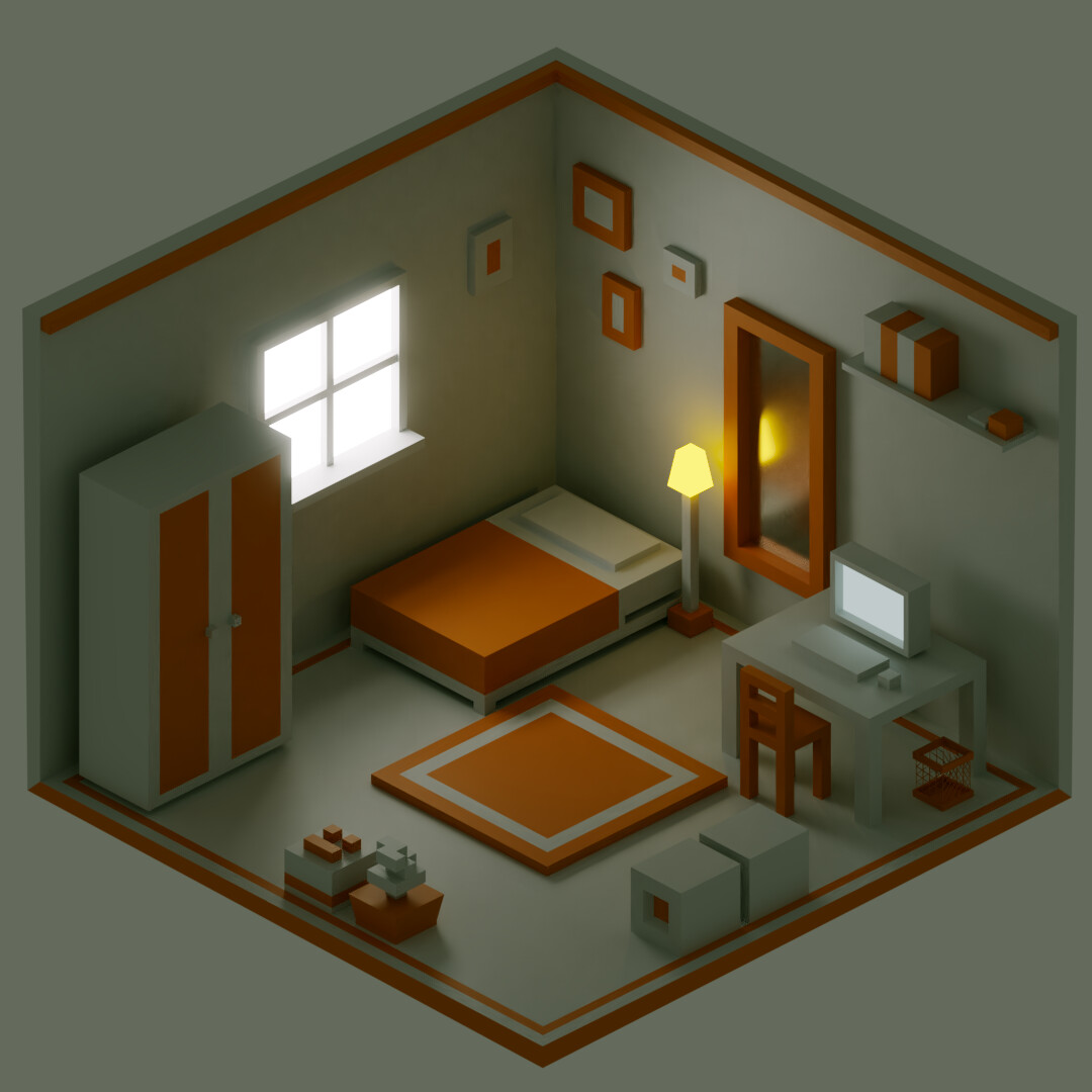 ArtStation - Isometric Room