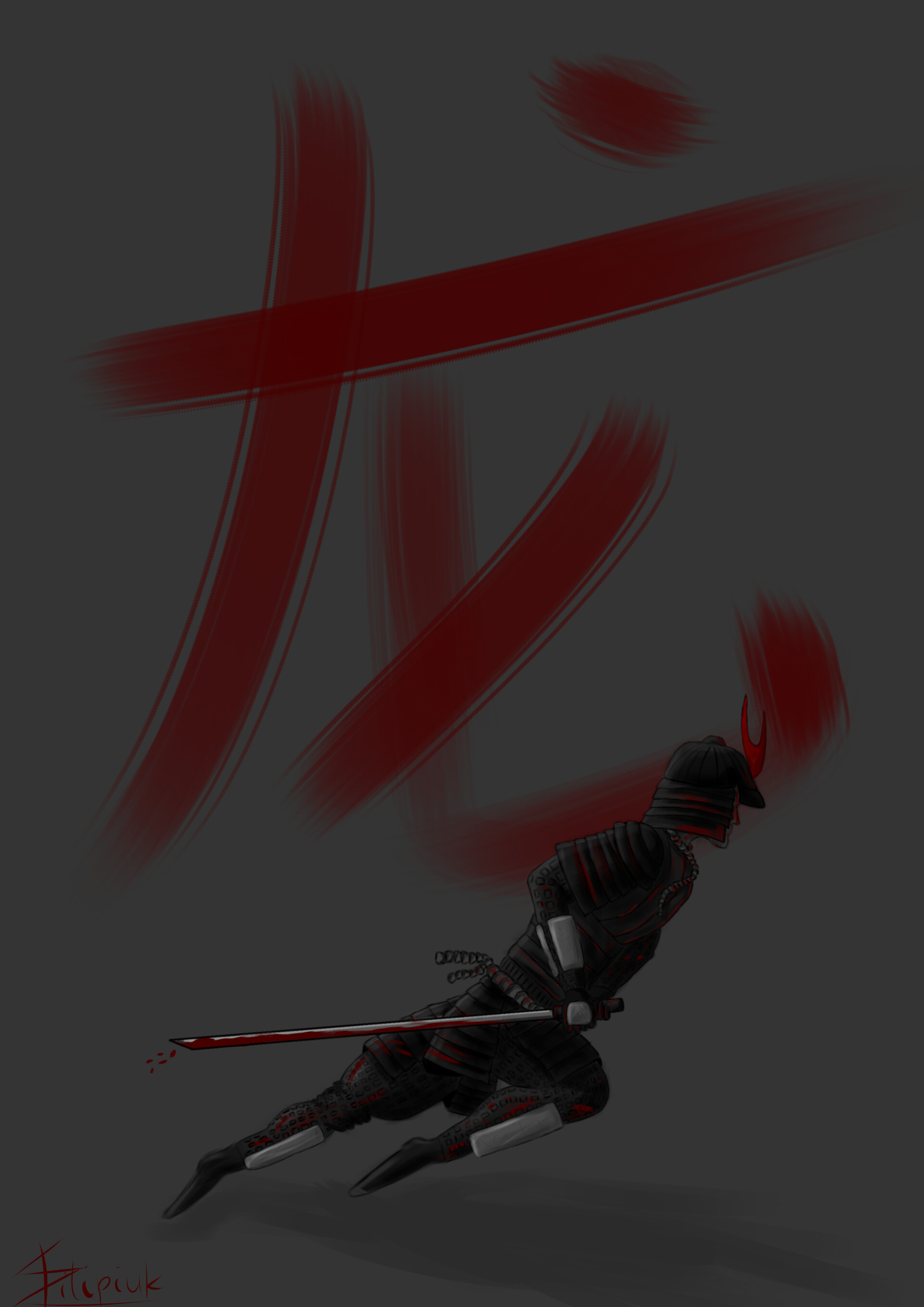 ArtStation - Dashing samurai