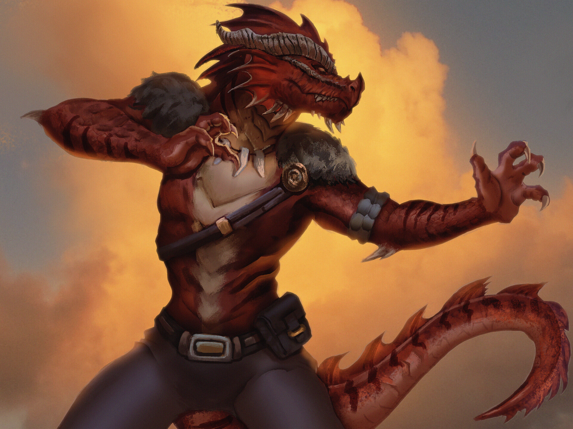 ArtStation - Monk DragonBorn