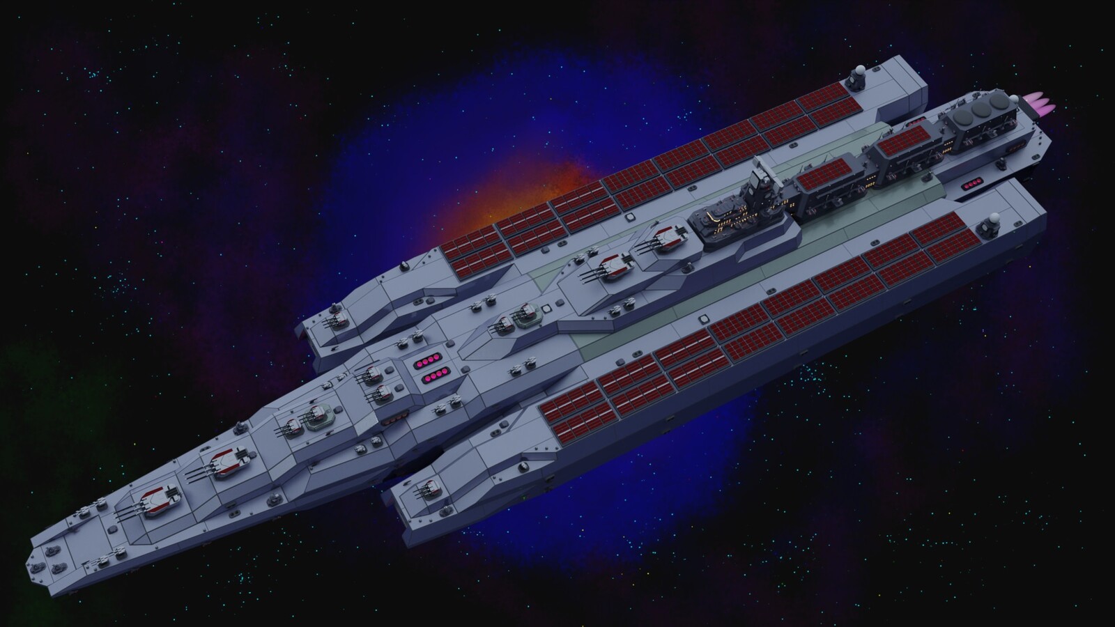 Ryuukei Akavai - Akurian Large Arsenal Ship