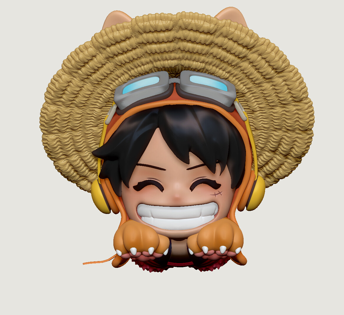 ArtStation - 【ONEPIECE FANART】Cat Luffy , chunyou_