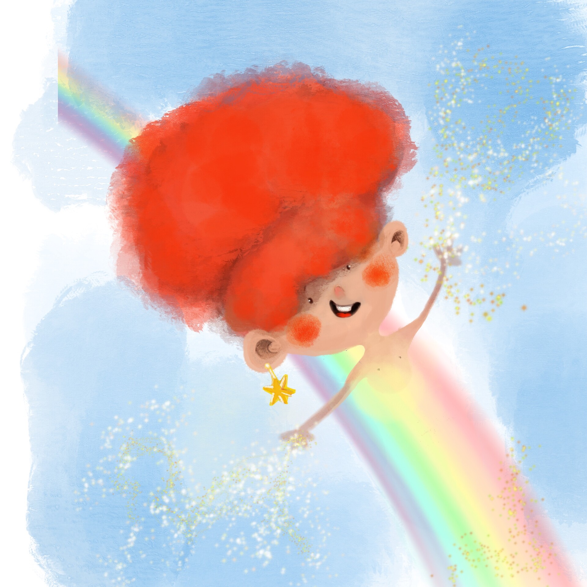 ArtStation - rainbows girl