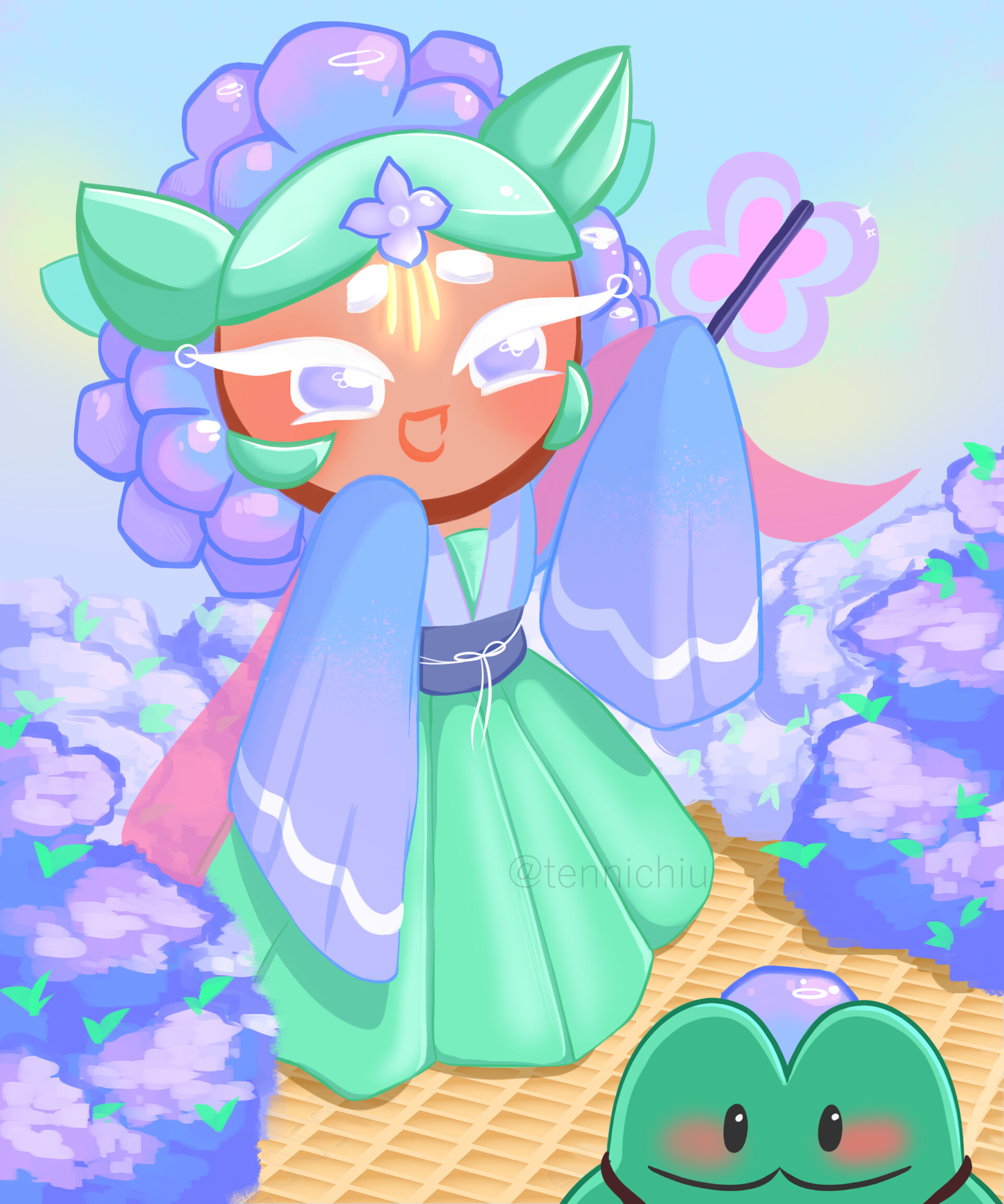 Centaine How - Hydrangea Cookie Fan Art
