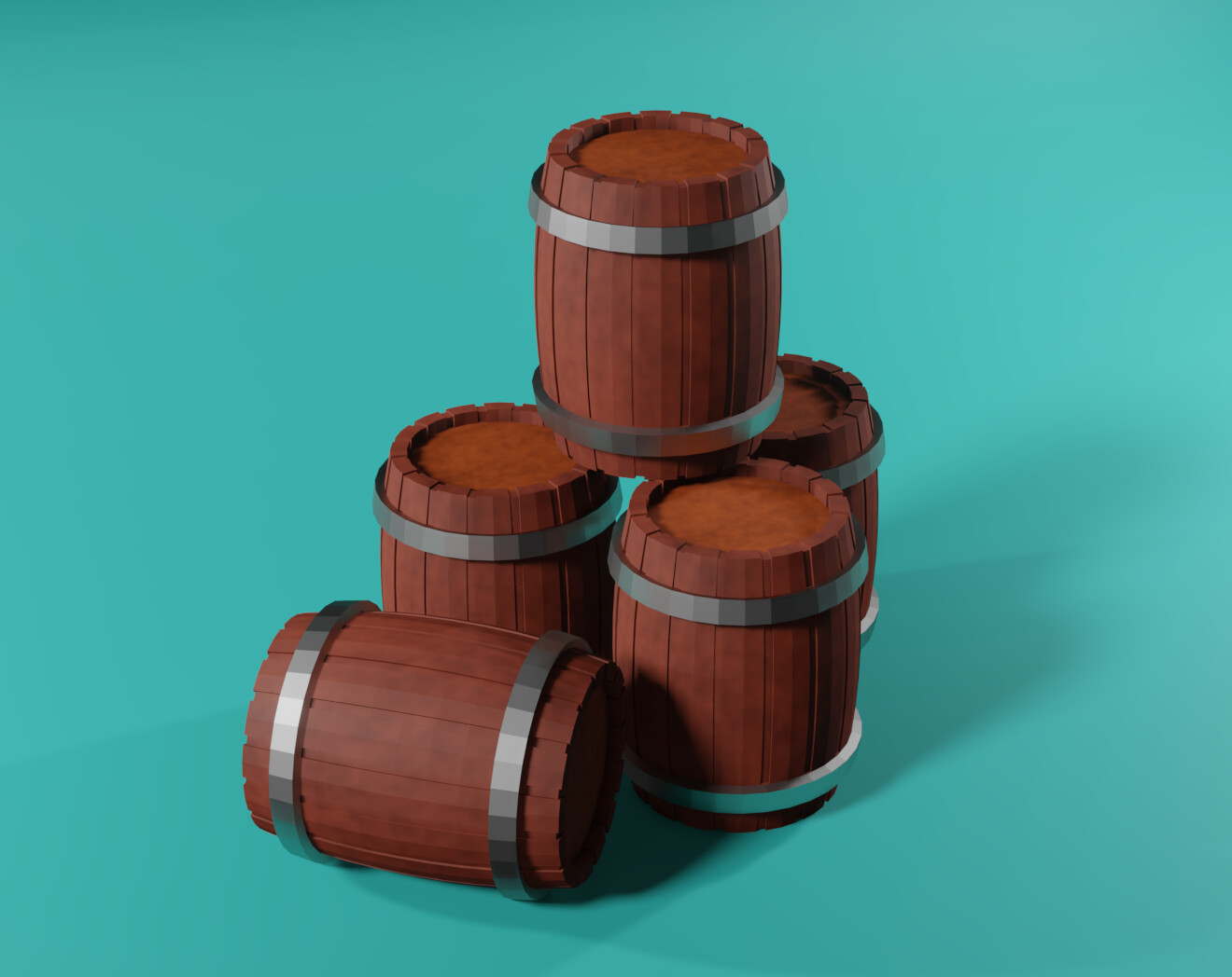 ArtStation - 3d Barrels