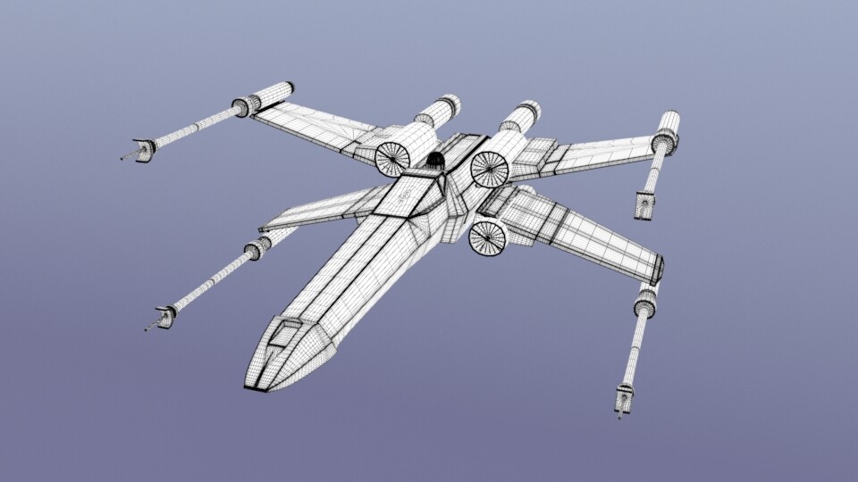 ArtStation - X-wing 3D model