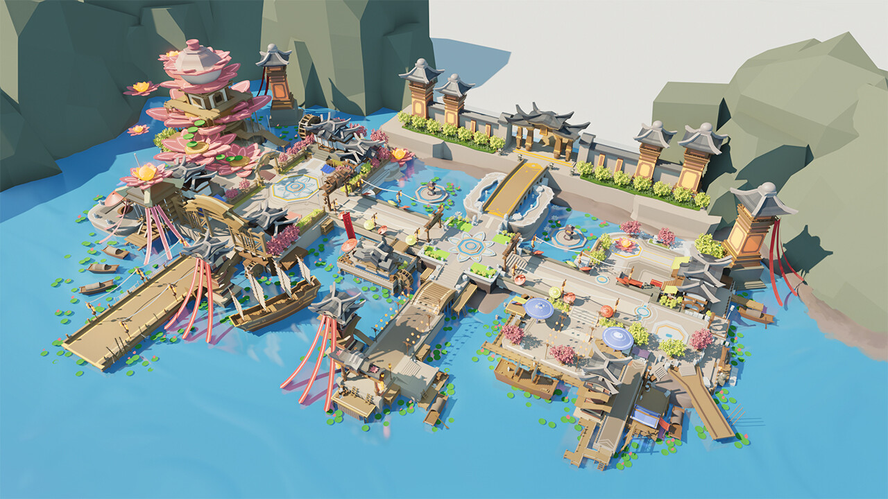 ArtStation - Fishing village