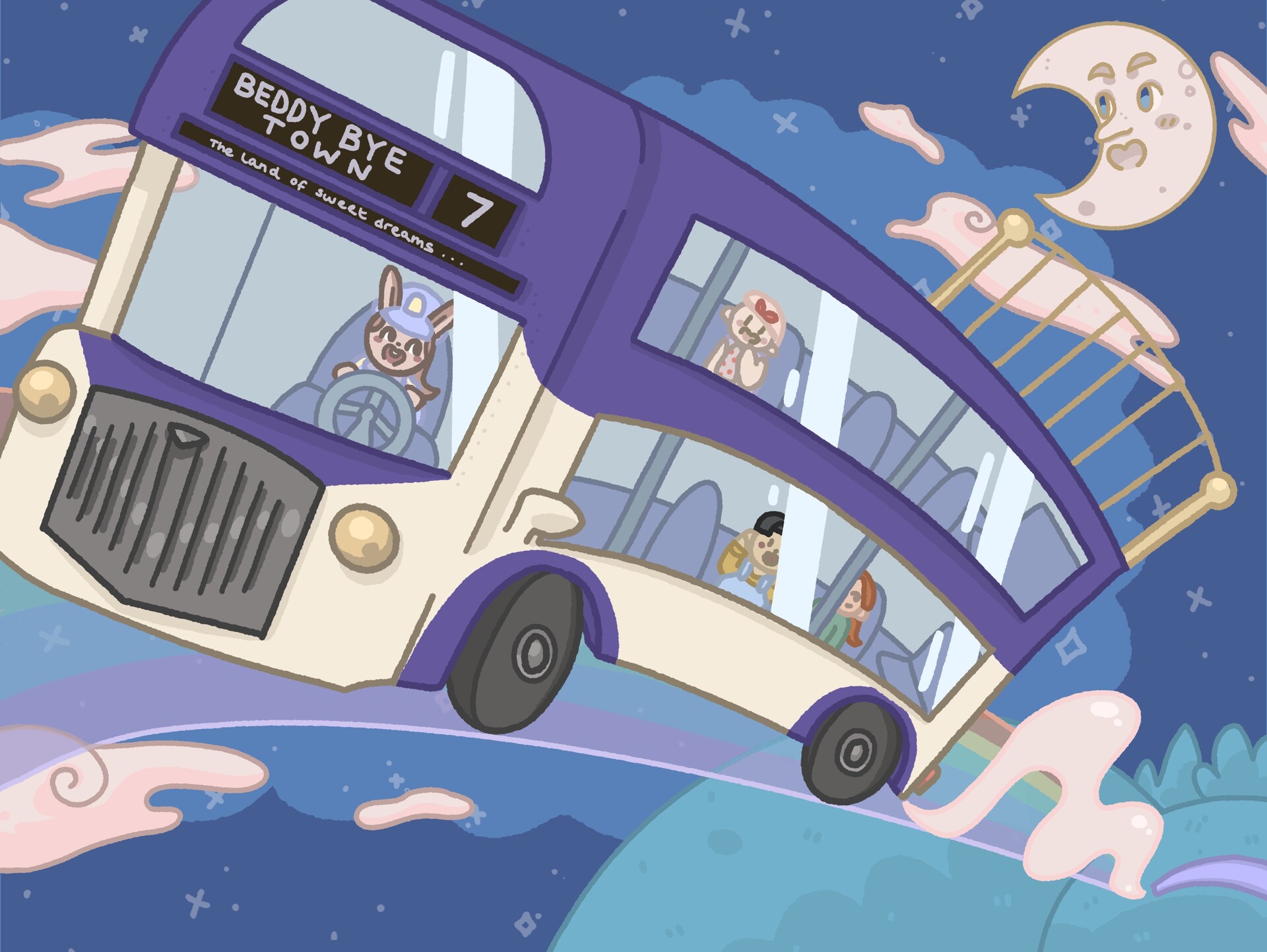 Georgie - Illustrated Children's Book - The Beddy-Bye Bus