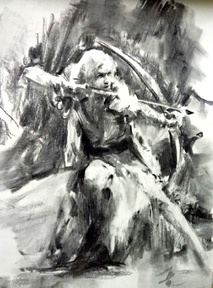 ArtStation - Sketch exercise 1 female hunter