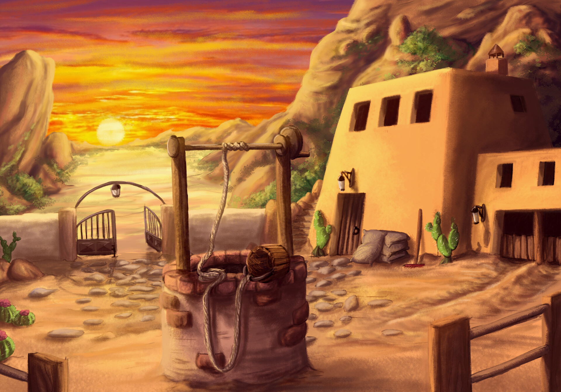 ArtStation - Desert house