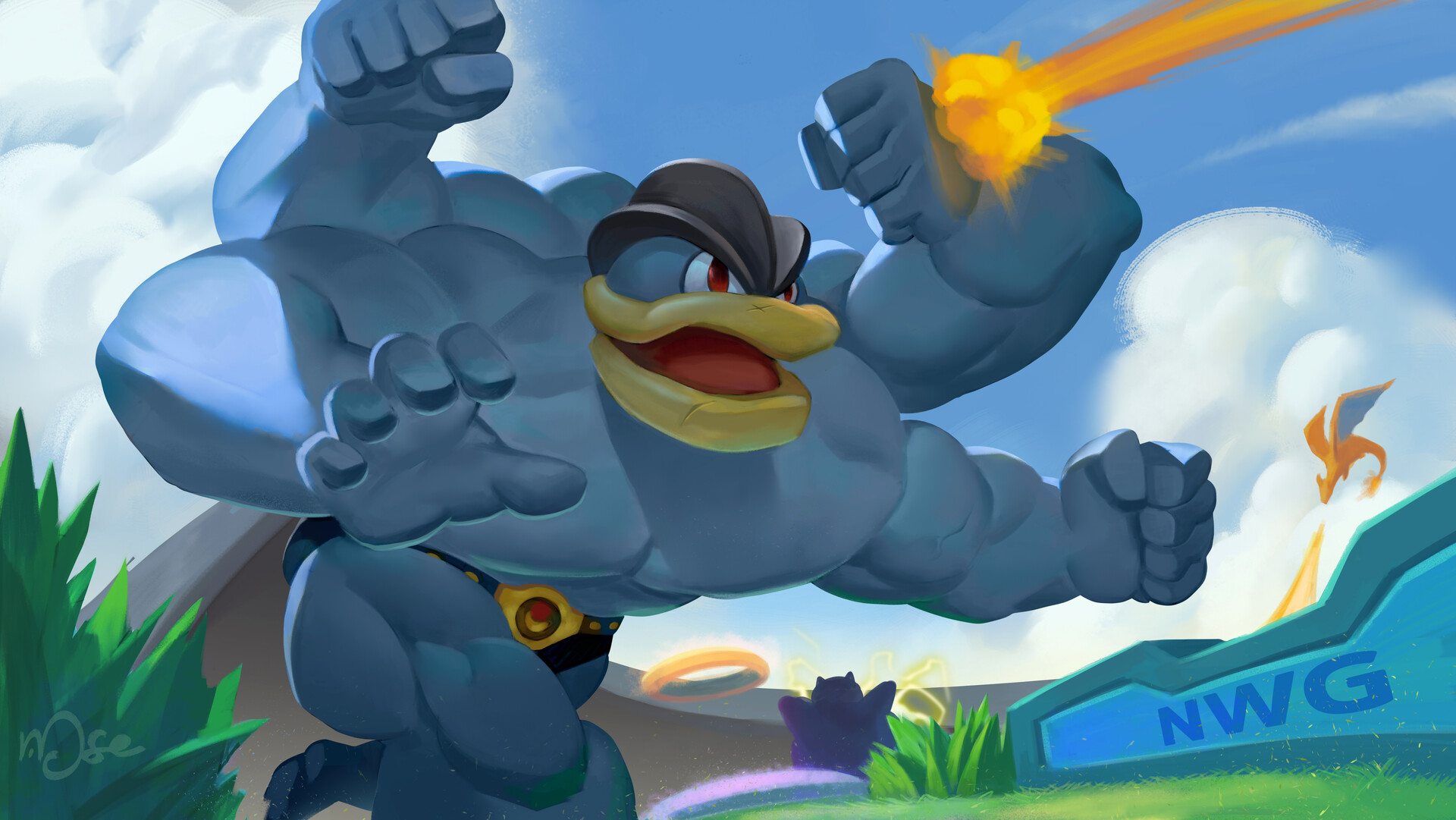 ArtStation - Machamp from Pokemon Unite!