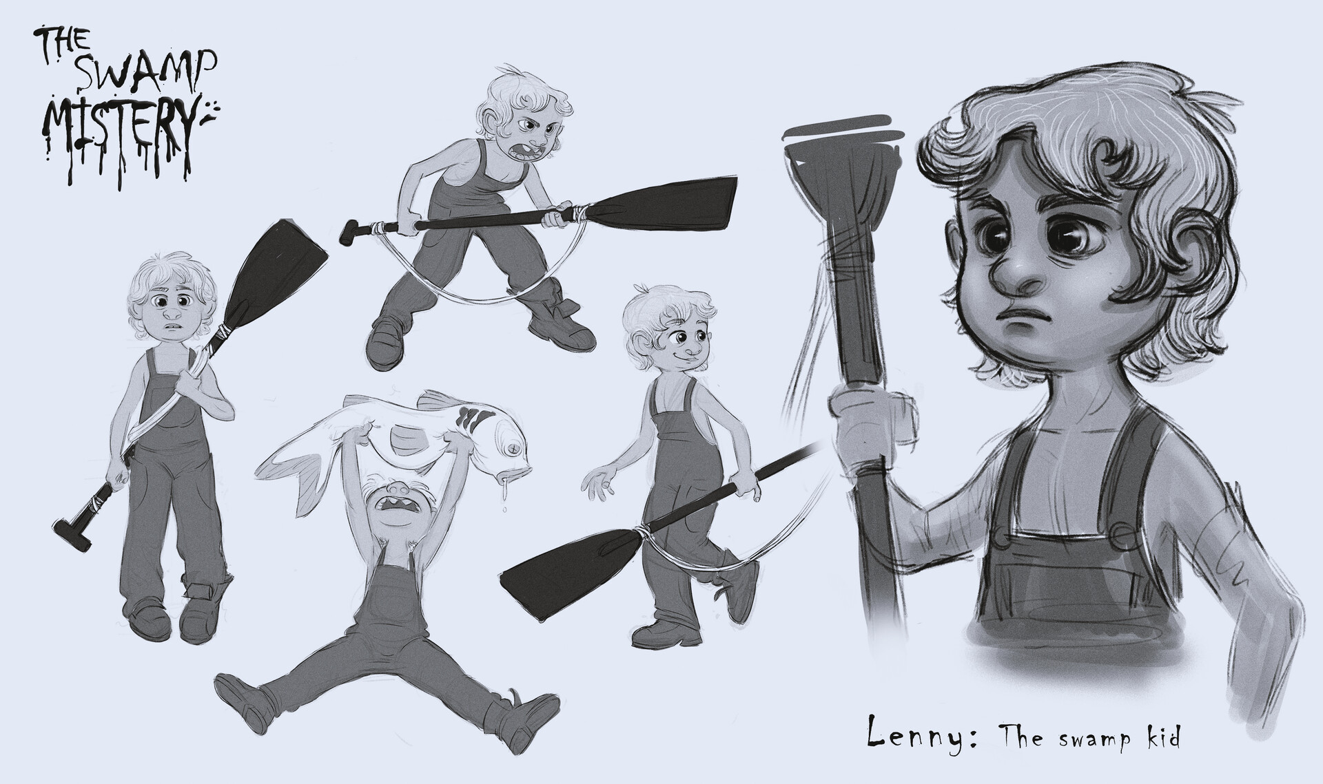ArtStation - Lenny: The swamp Kid
