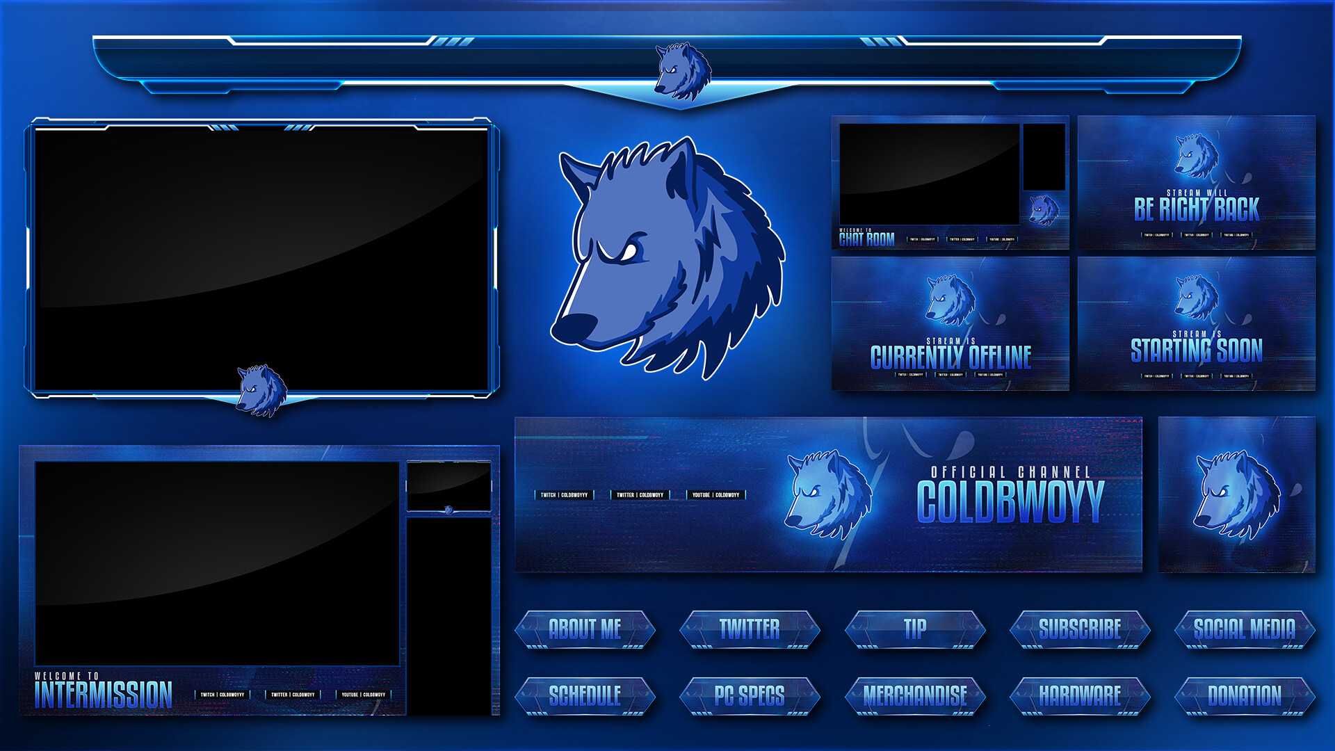 ArtStation - Elvizrinic STREAM PACK | Custom twitch Animated Twitch ...