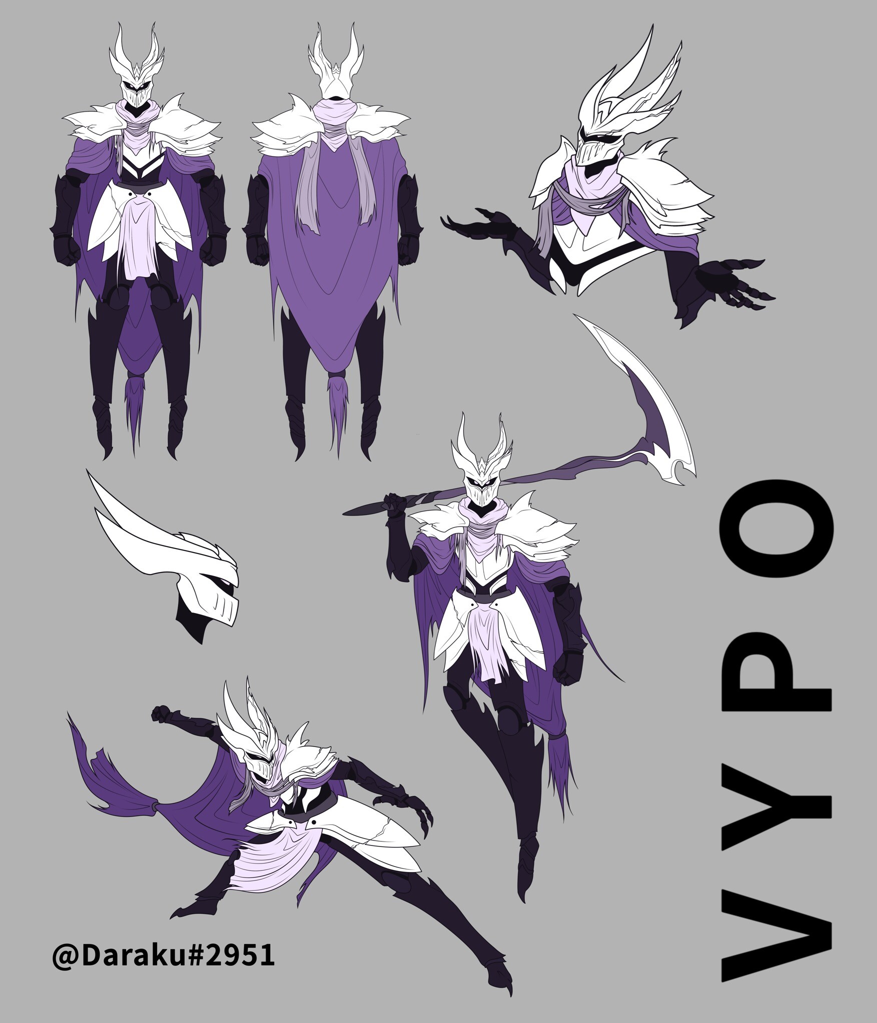ArtStation - Reference Sheets for my OC Vypo, aka The Void Knight” and ...