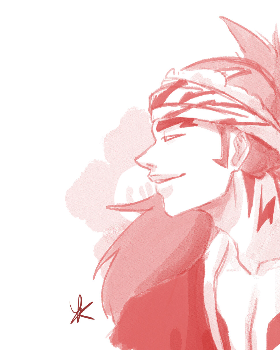 ArtStation - Abarai Renji from Bleach