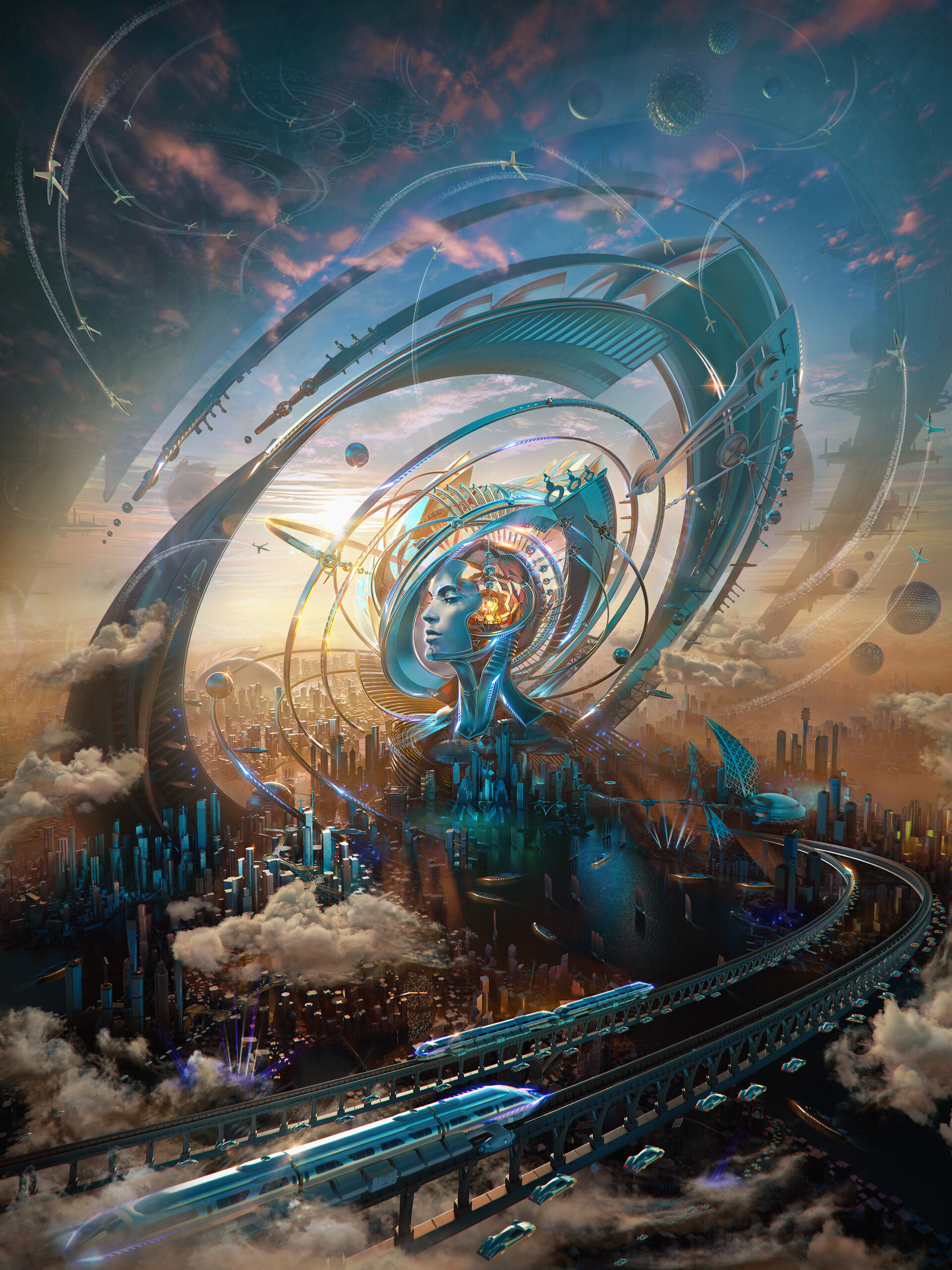 Light and life, by Gary Tongue. : ImaginaryMindscapes