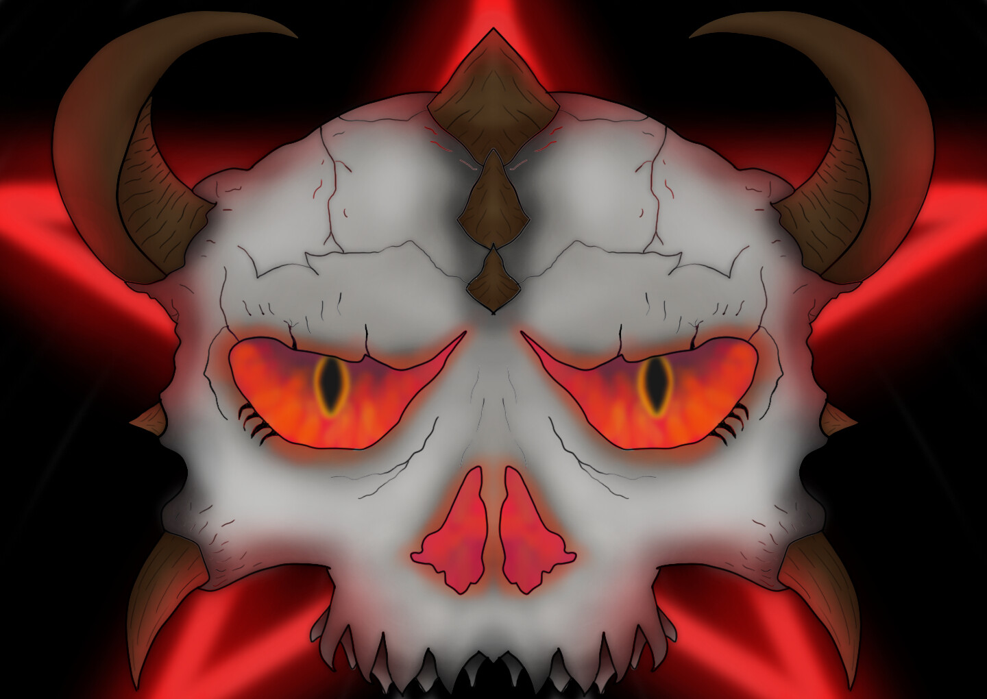 ArtStation - Demon Skull