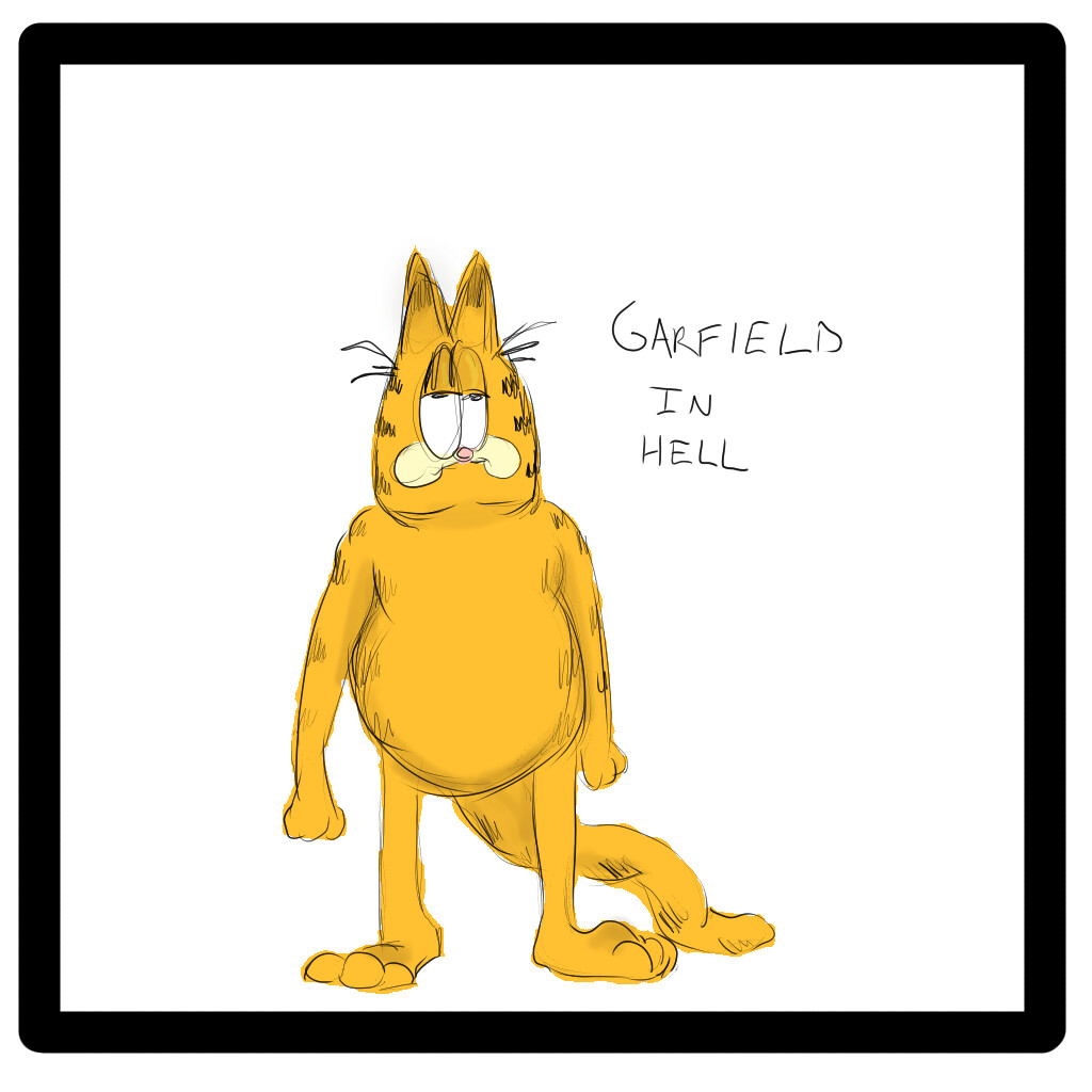 ArtStation - garfield in hell