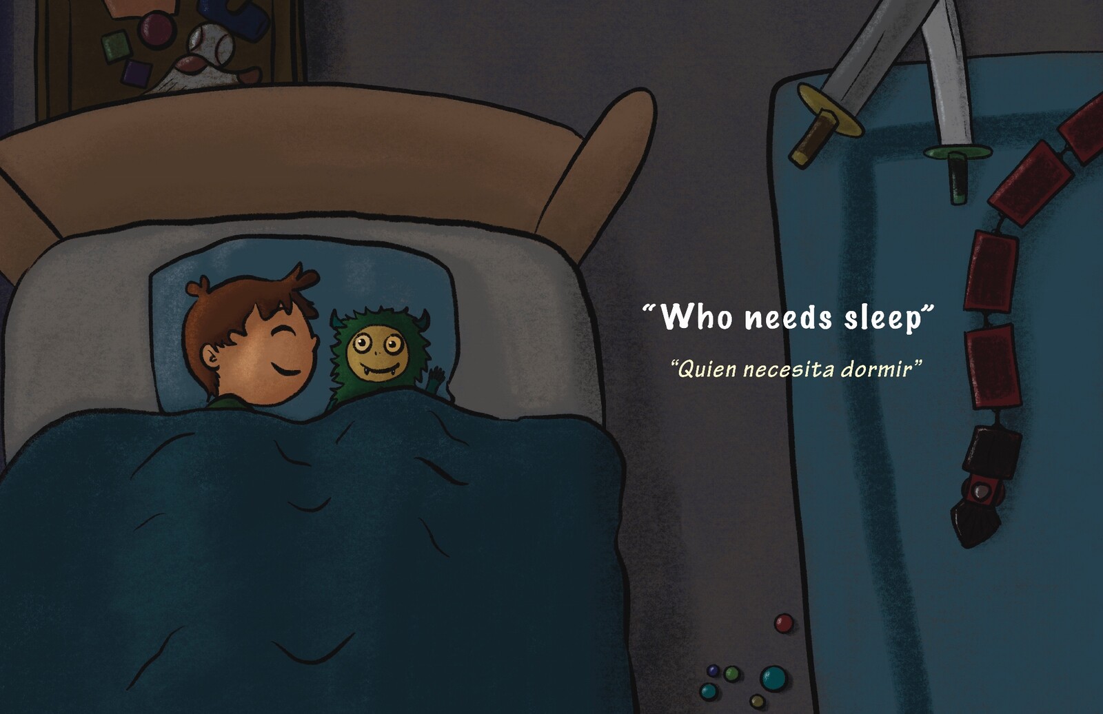 Emily Adele - "No Sleep Noah" Children's Book Pages and Cover Art