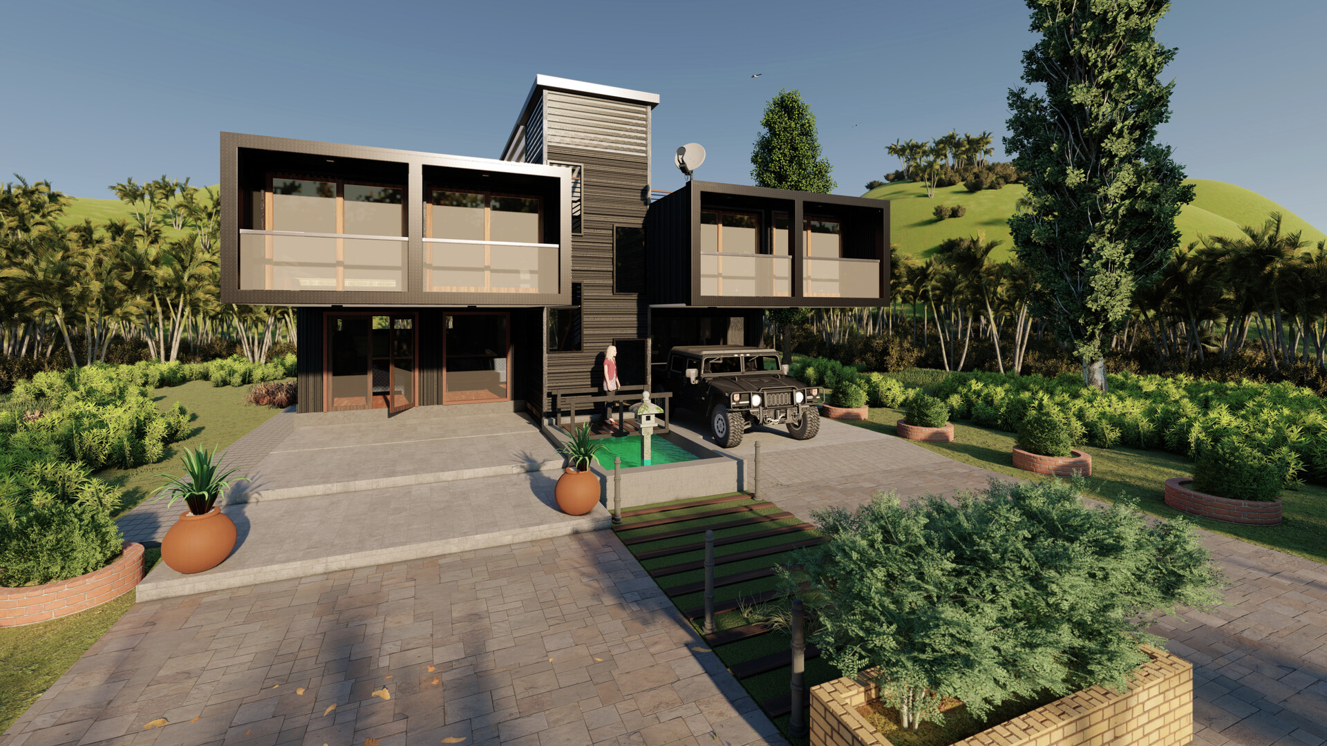 ArtStation - Container Box Two Store House