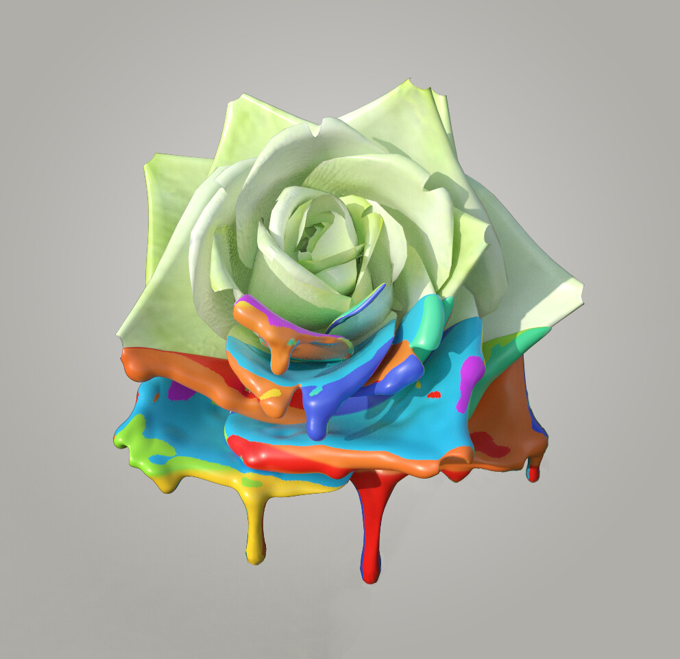 ArtStation - Repainted rose