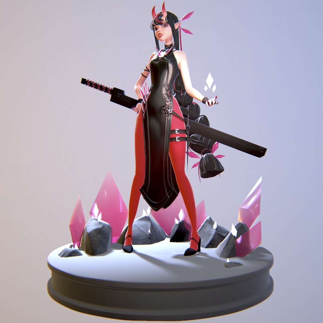 ArtStation - Youkai anime girl