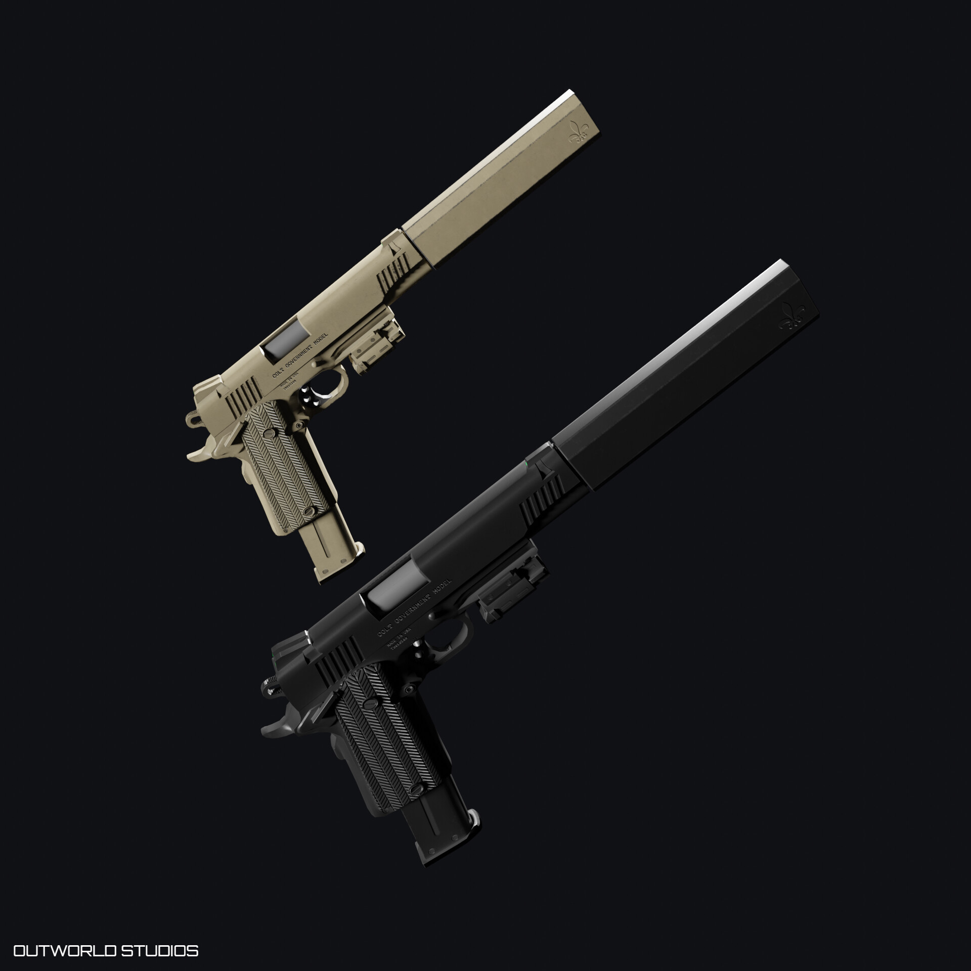 ArtStation - Colt 1911 - USMC M45a1