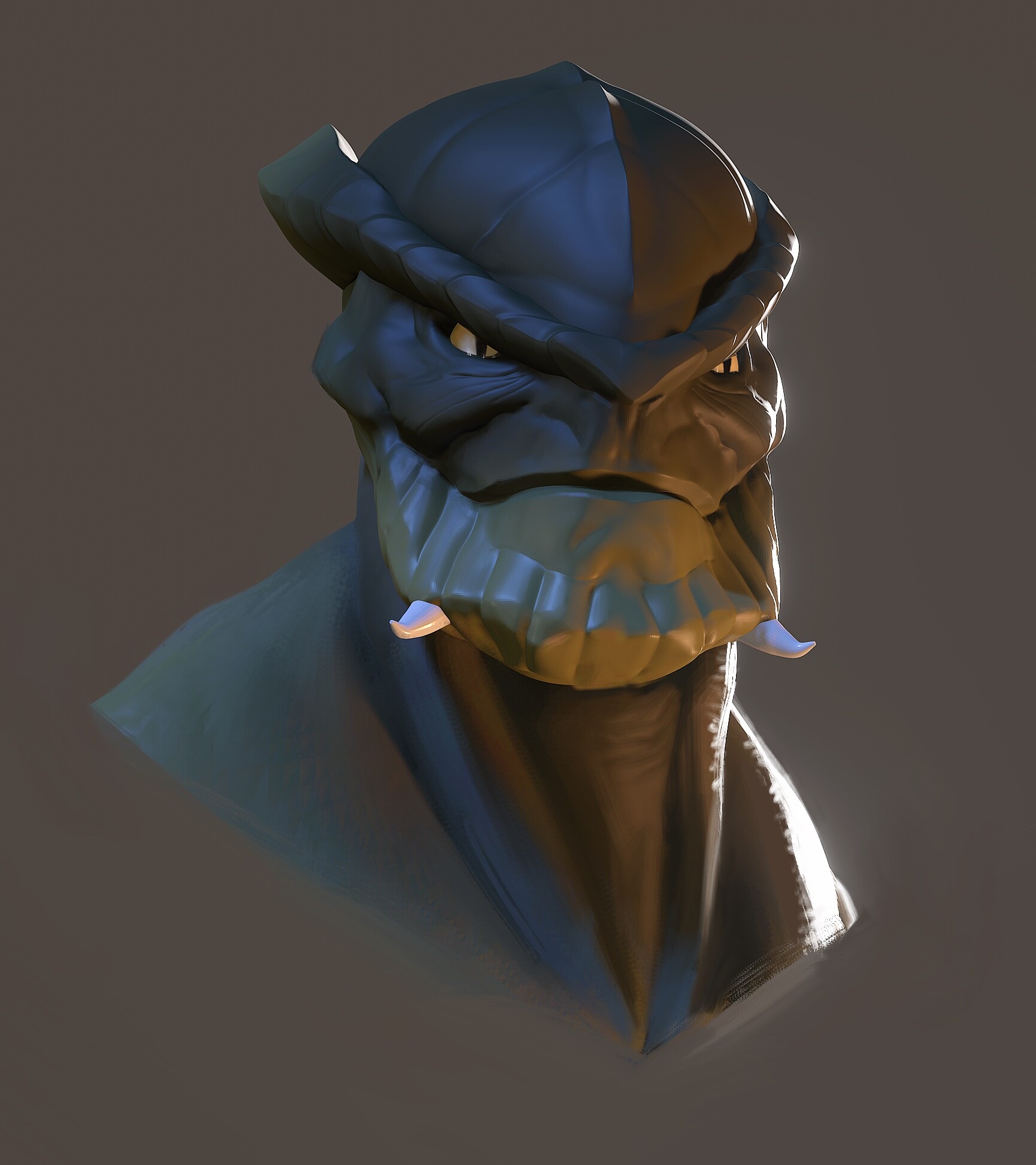 ArtStation - granok head concept speedsculpt and deformer test