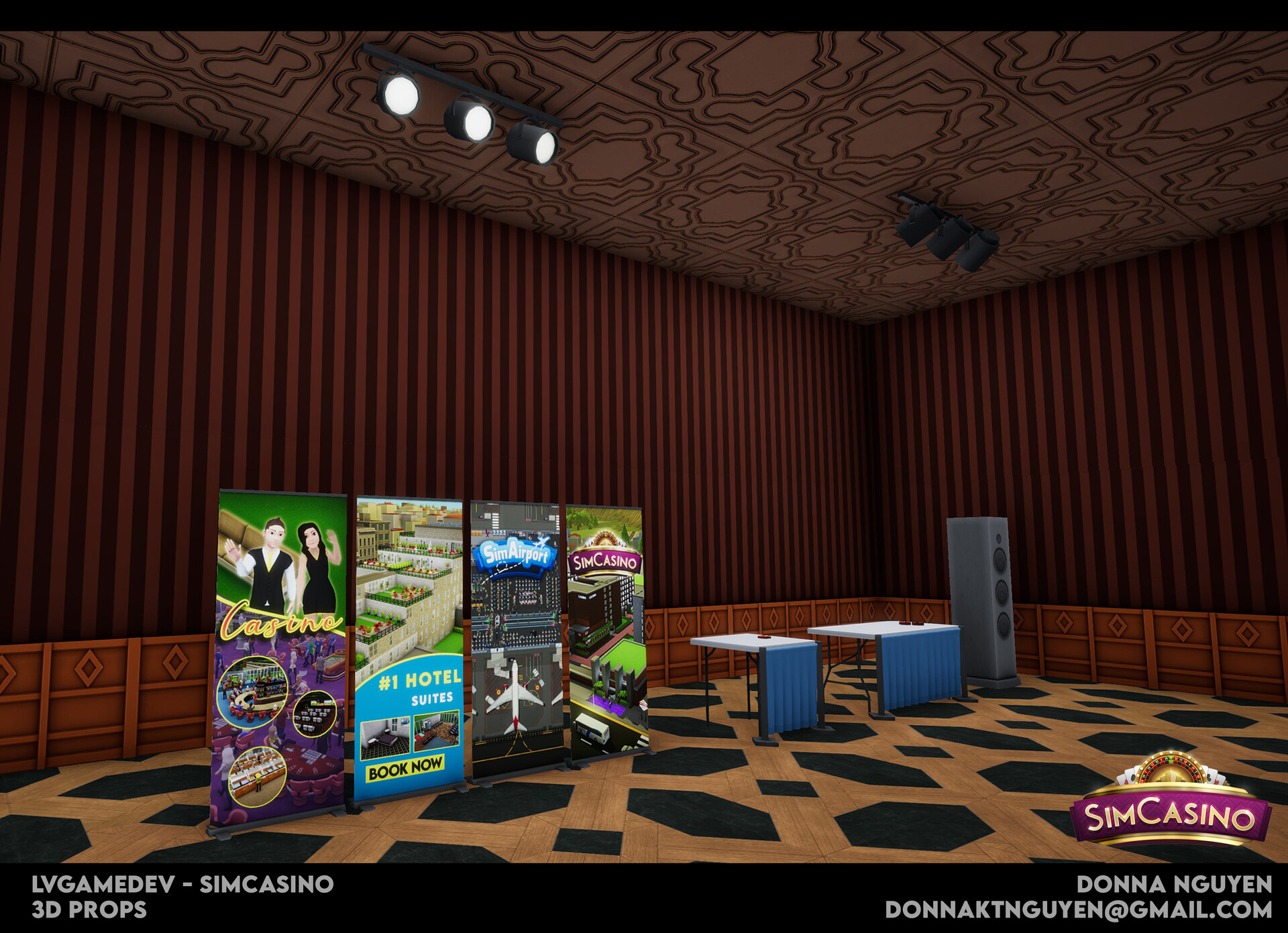 Donna Nguyen - SimCasino 3D Props