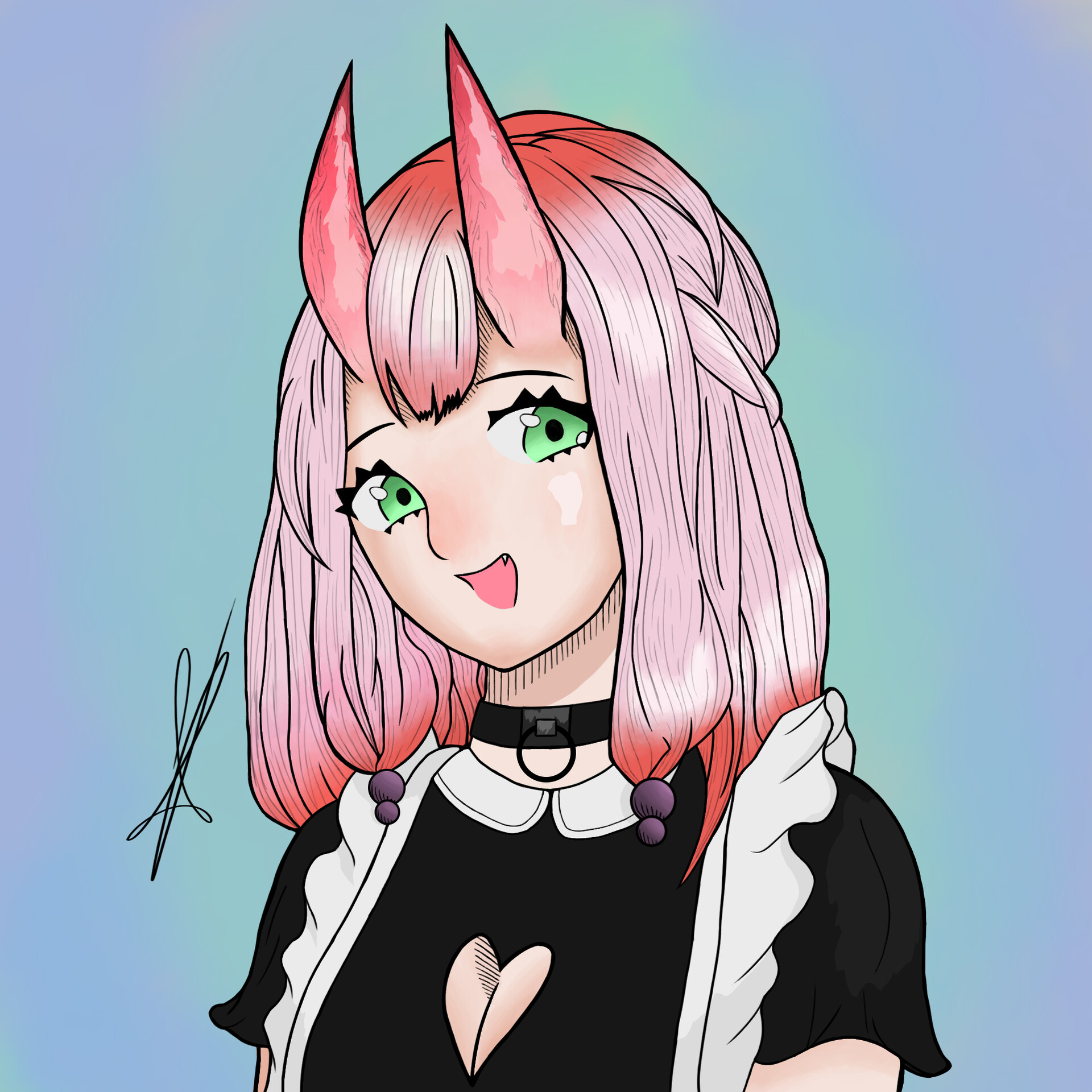 ArtStation - Demon Girl Maid