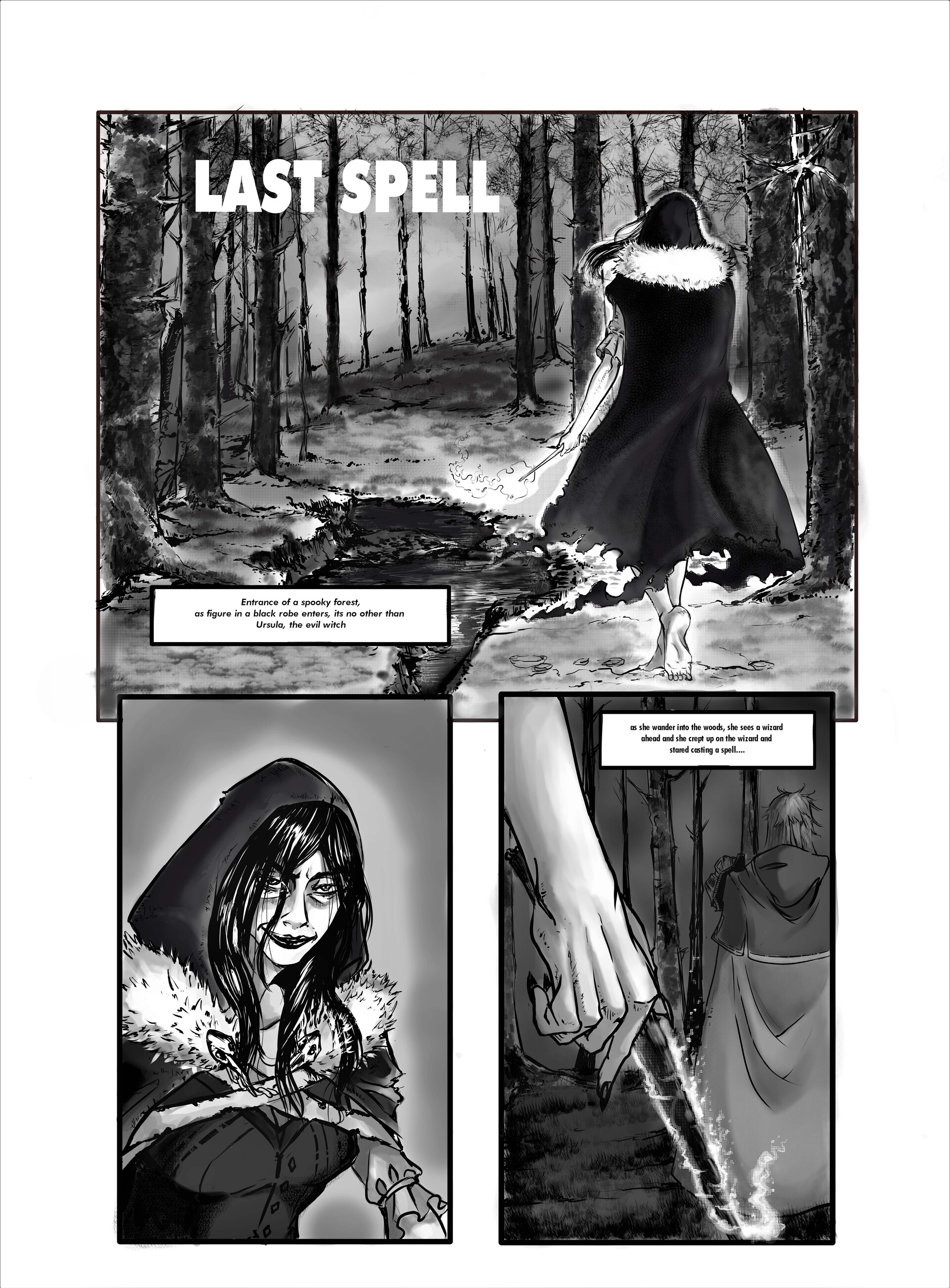 ArtStation - Comic strip: Last Spell