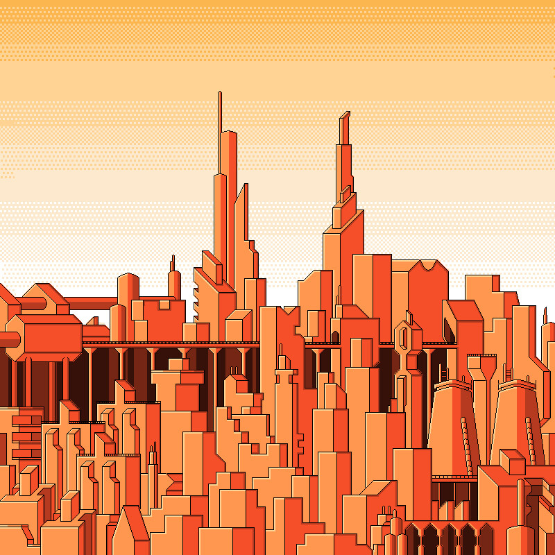 ArtStation - Geometric Metropolis