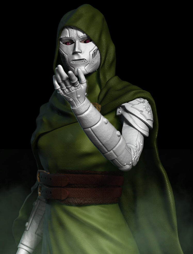 ArtStation - multiverse doctor doom(woman)